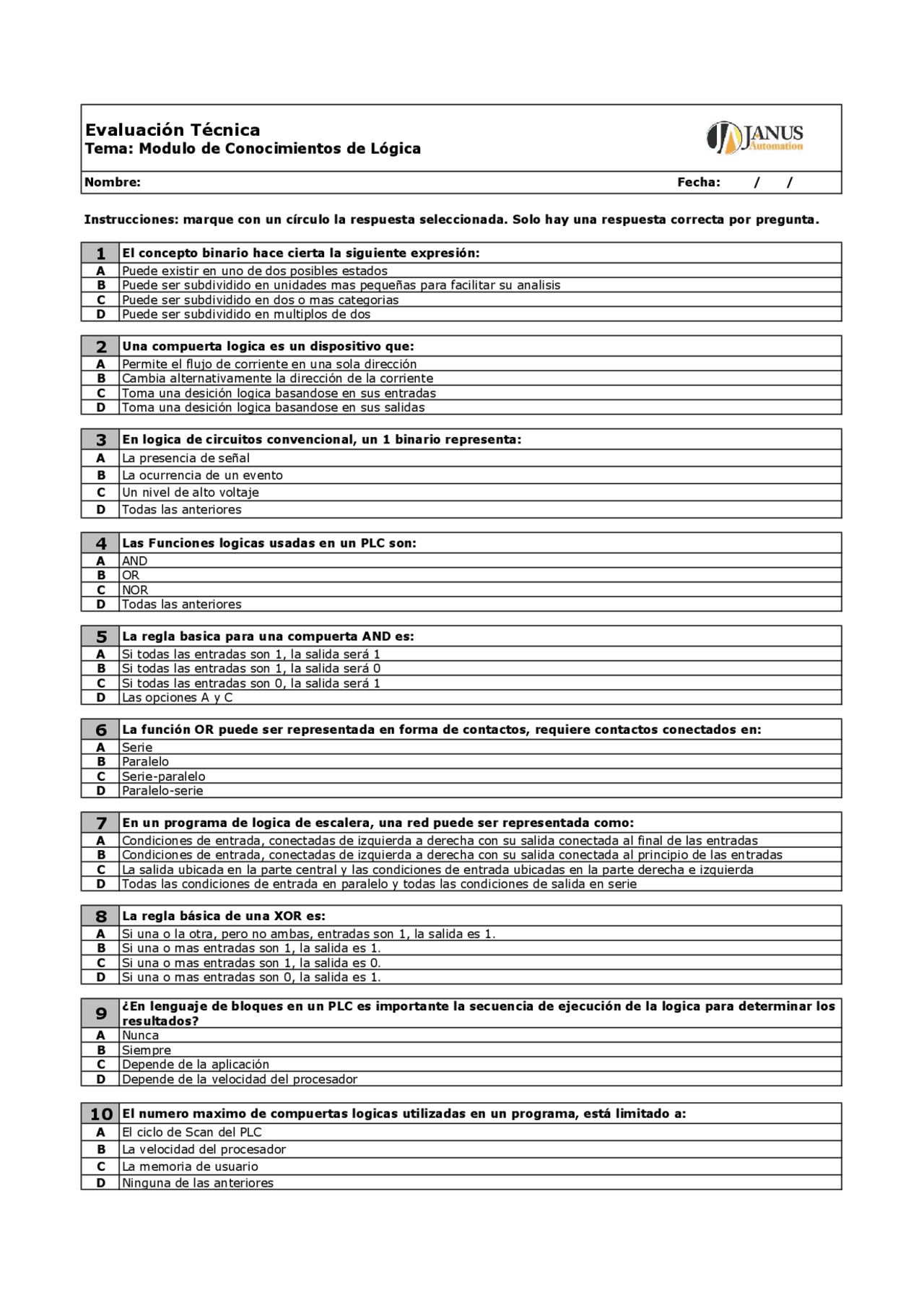 Parte Tres Del Examen Plc Docsity