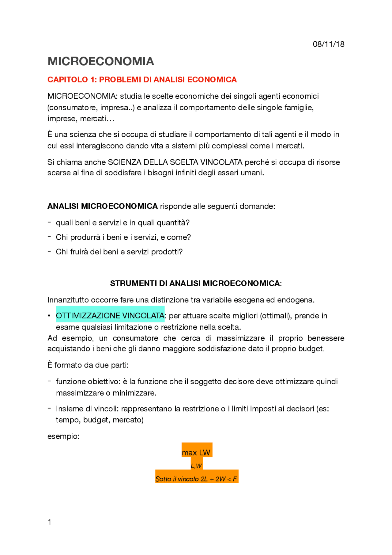 Riassunto Libro Microeconomia Basanko E Braeutigam Docsity