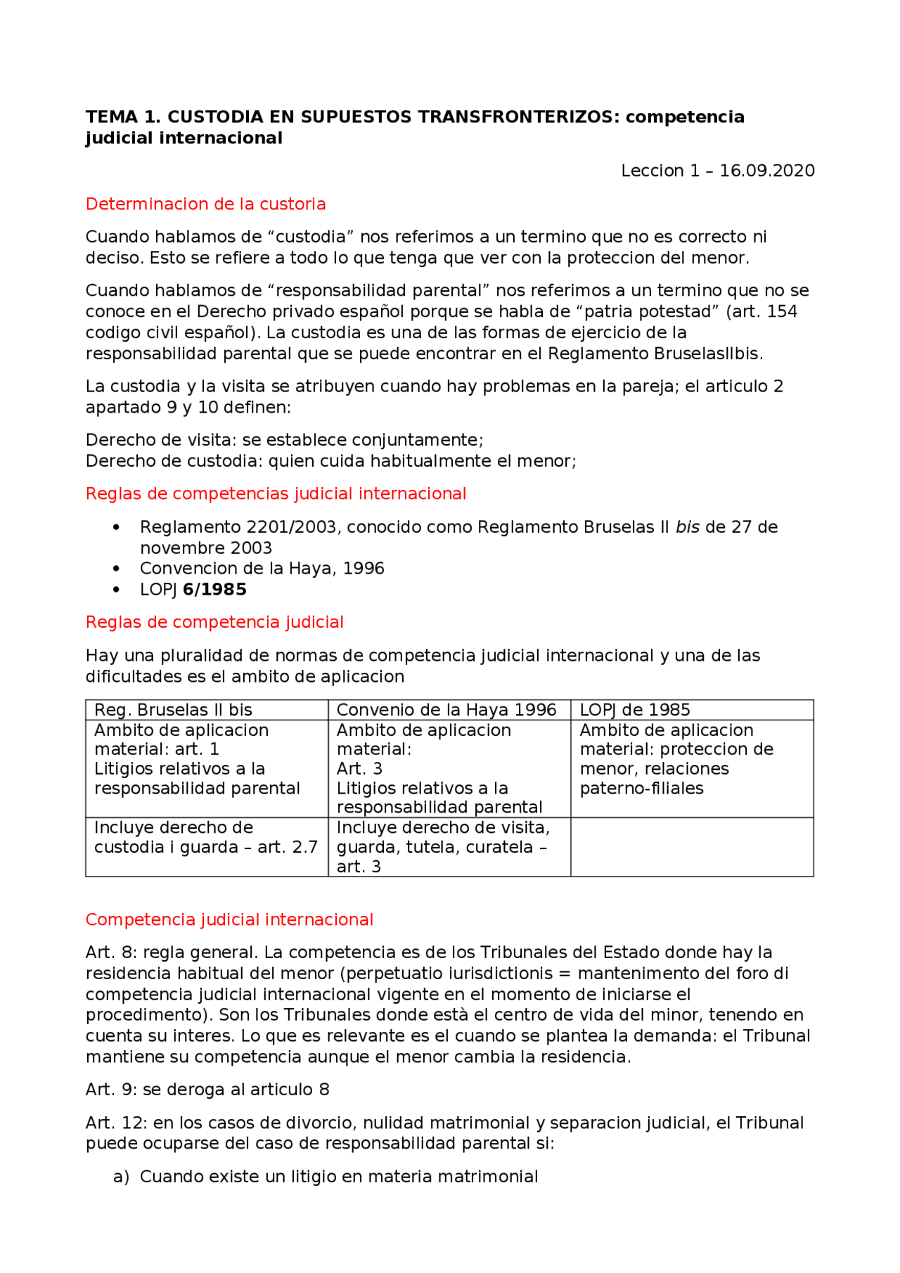 Protezione Internazionale Del Minore Docsity