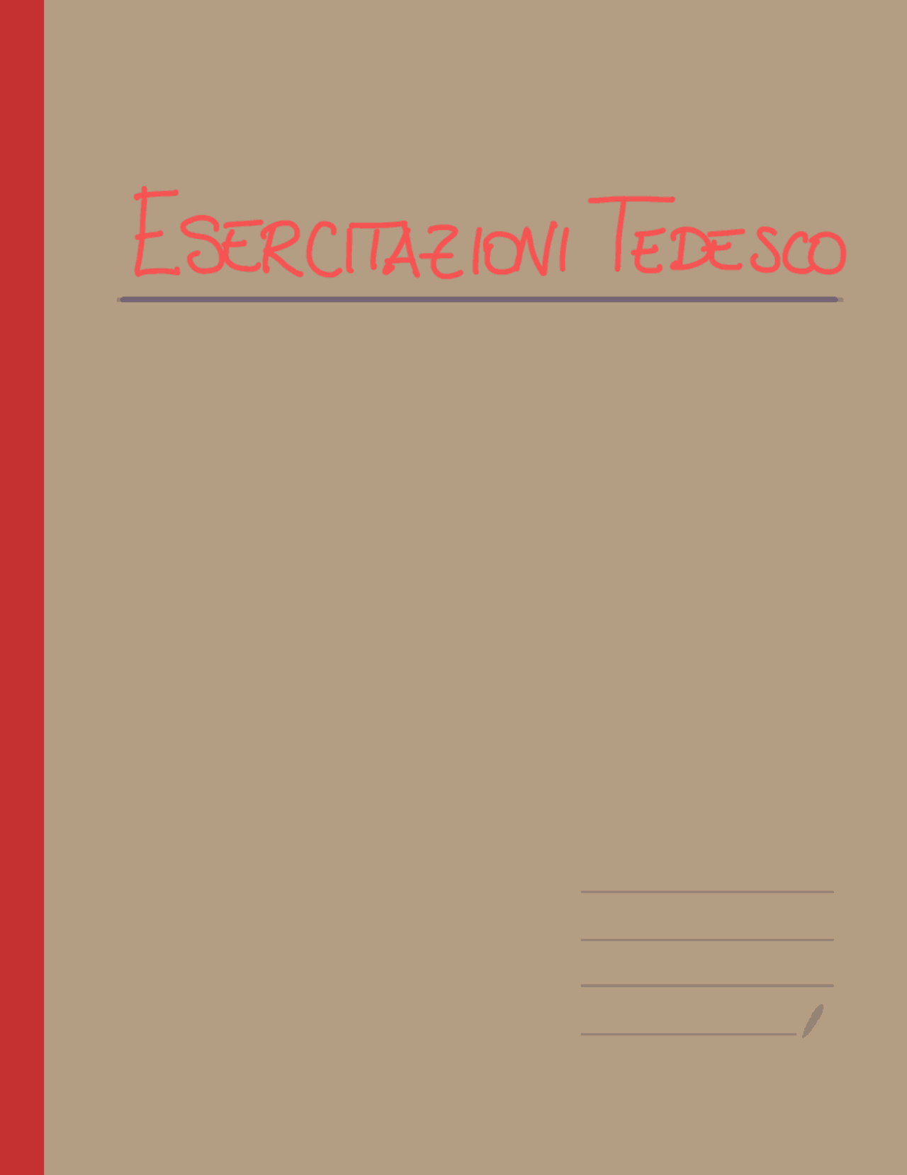 Tedesco Esercizi E Grammatica Appunti Di Lingua Tedesca Docsity
