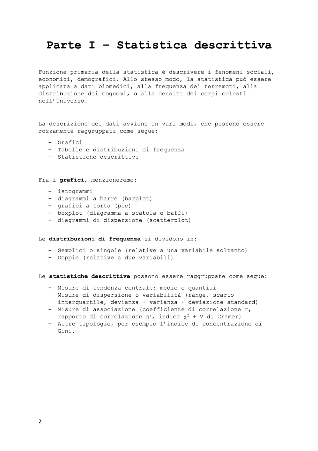 Statistica Unipi Scienze Sociali Docsity