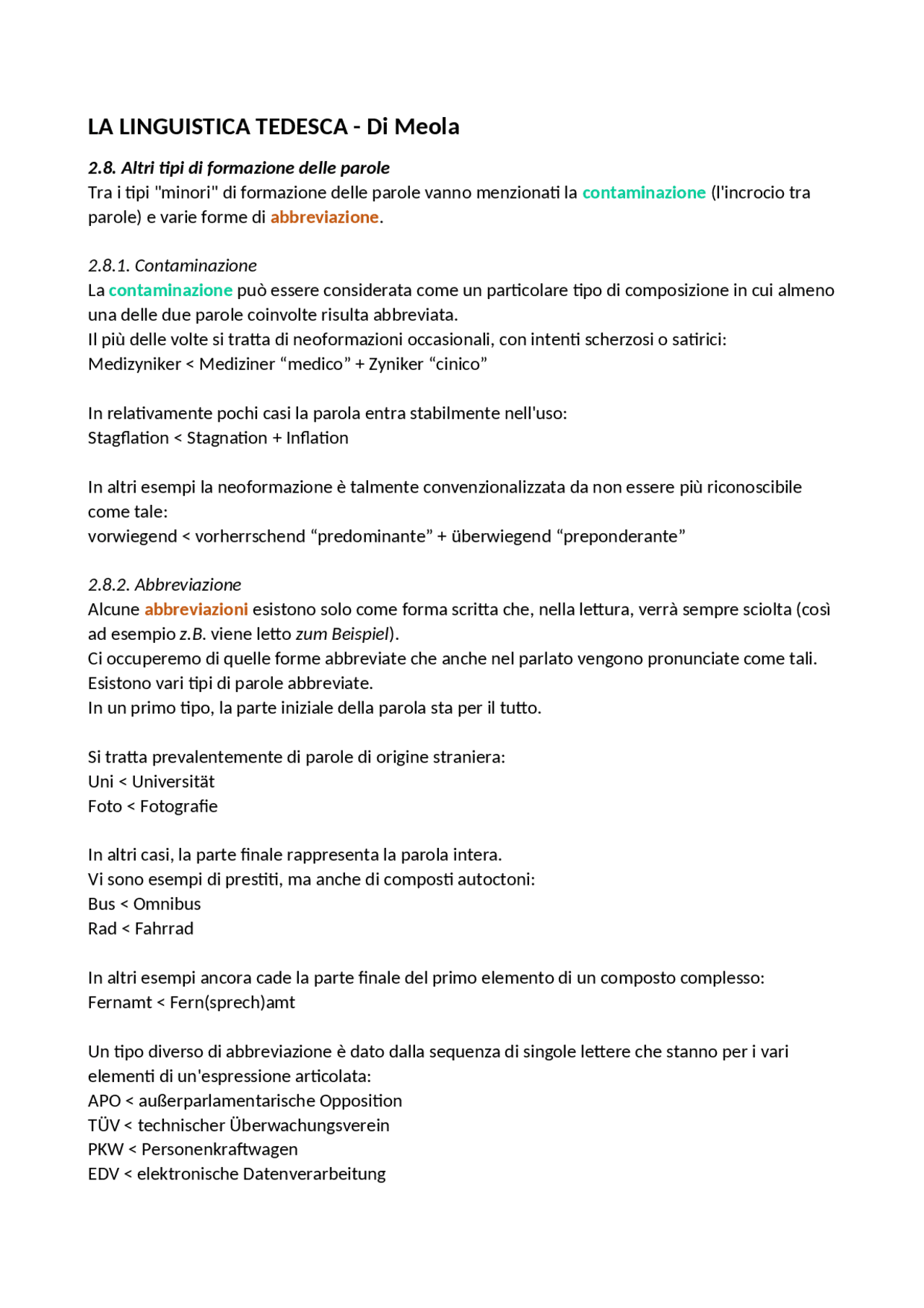 La Linguistica Tedesca 28 Docsity
