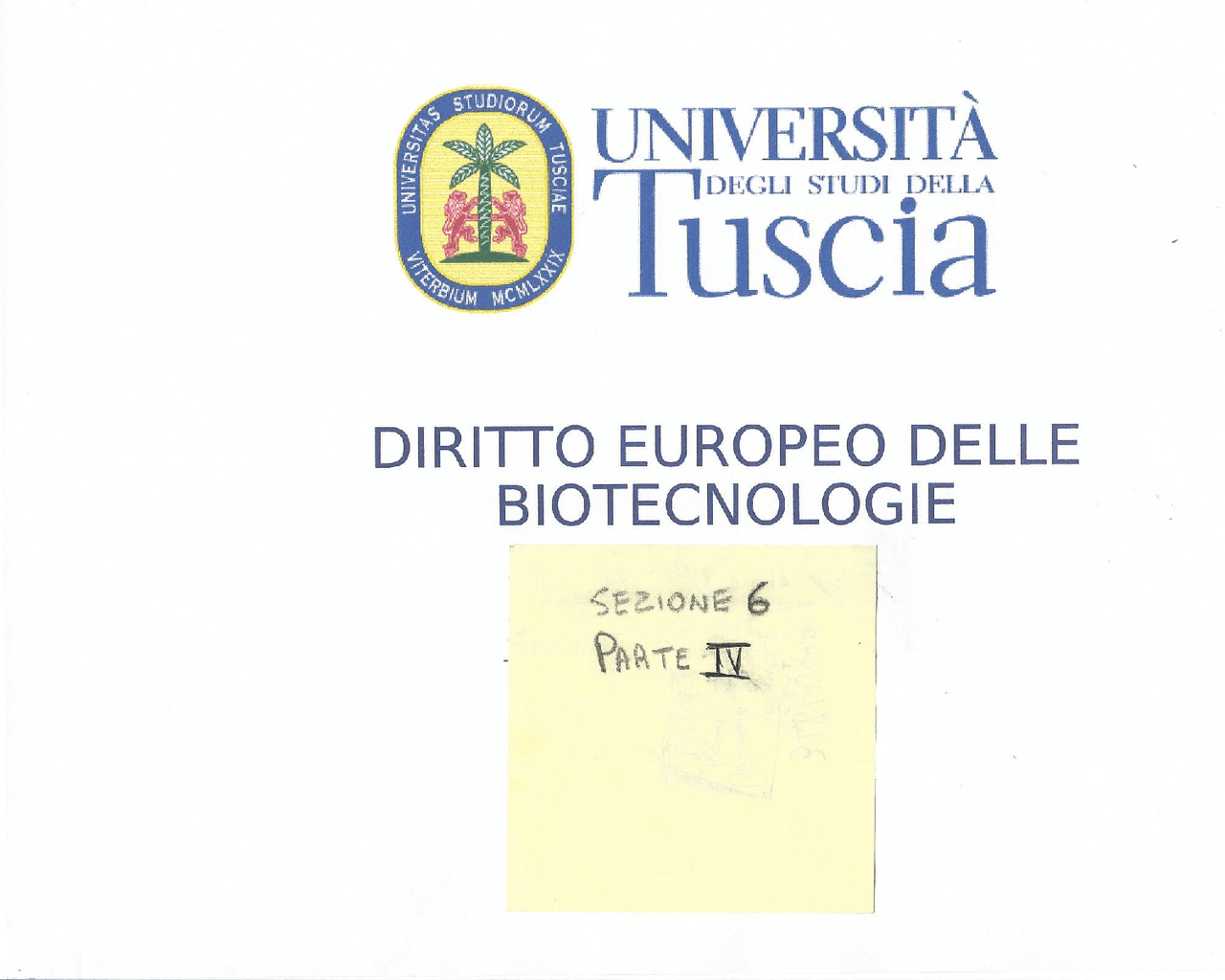 Diritto Europeo Giurisprudenza Docsity