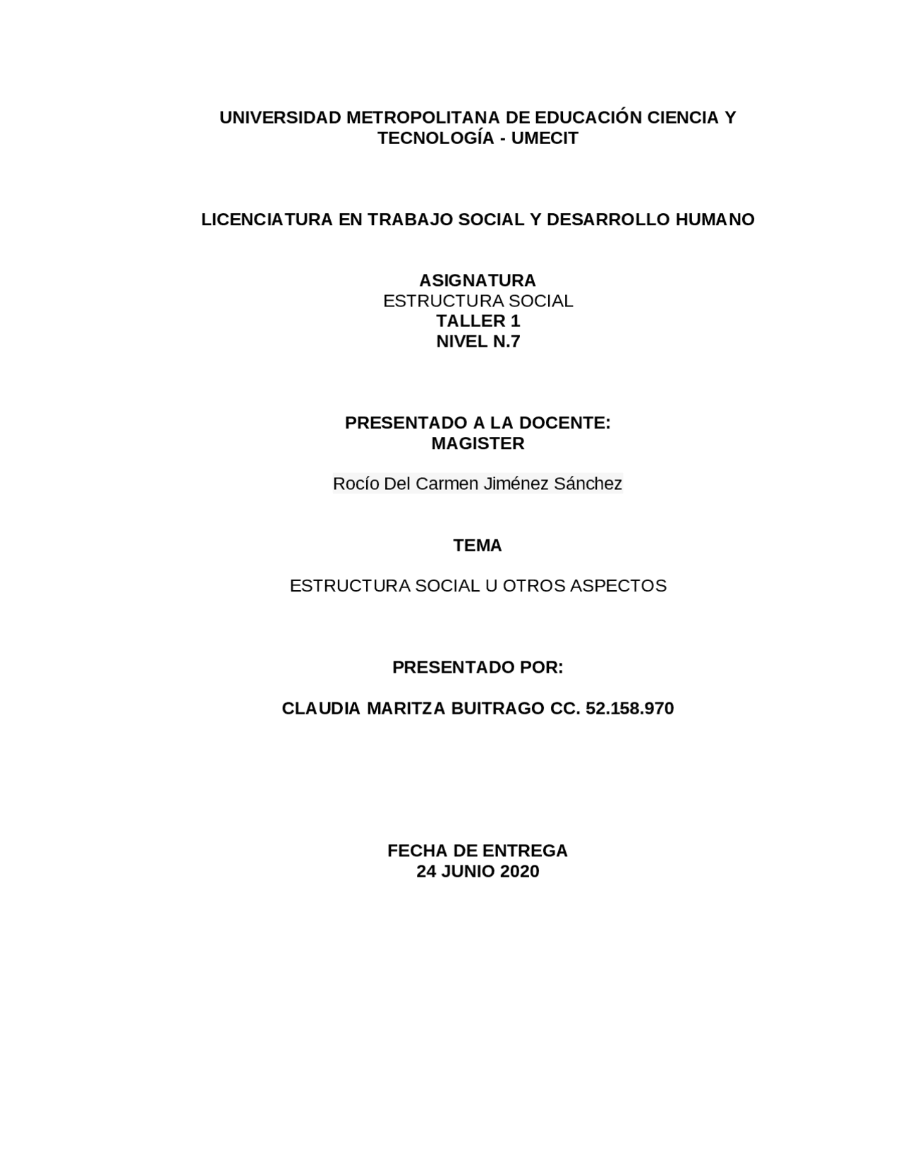 Ensayo Estructura Social Monografías Ensayos De Sociología Docsity