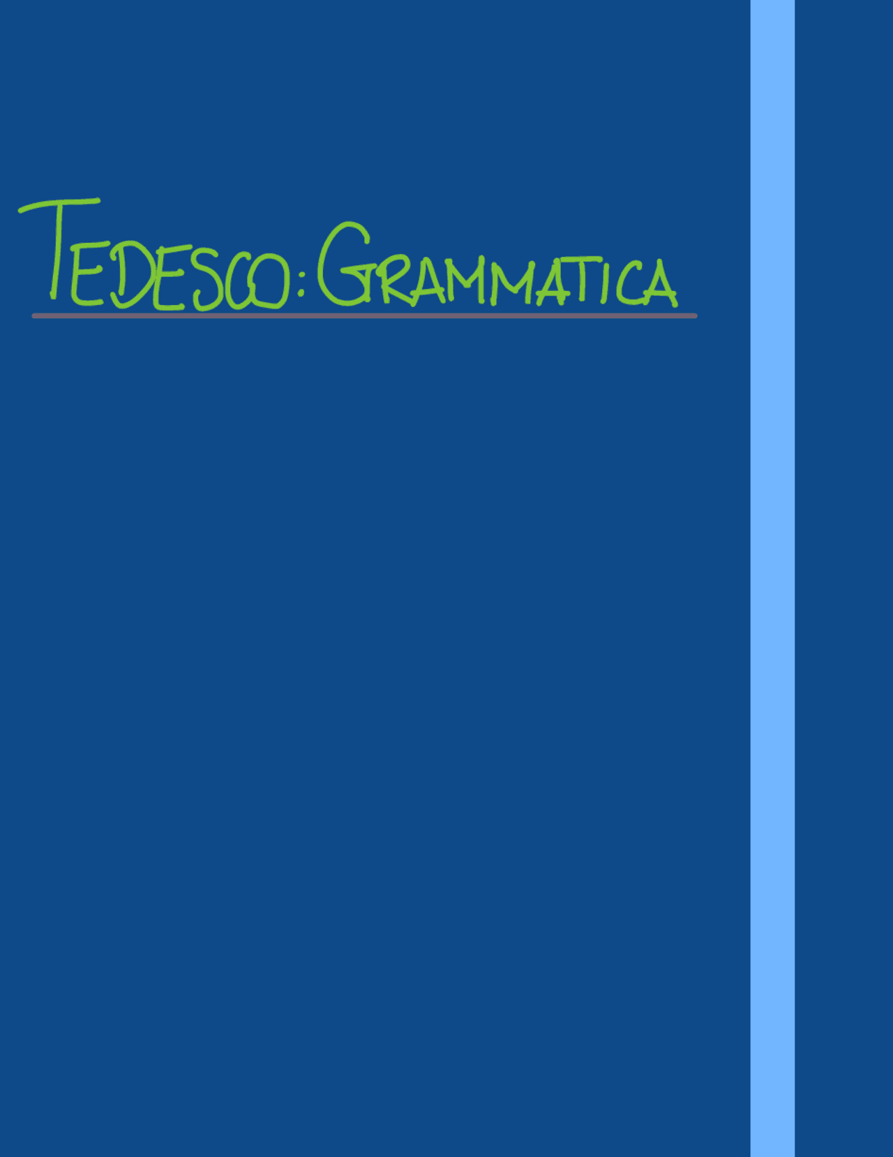 Grammatica Tedesca A0 Docsity