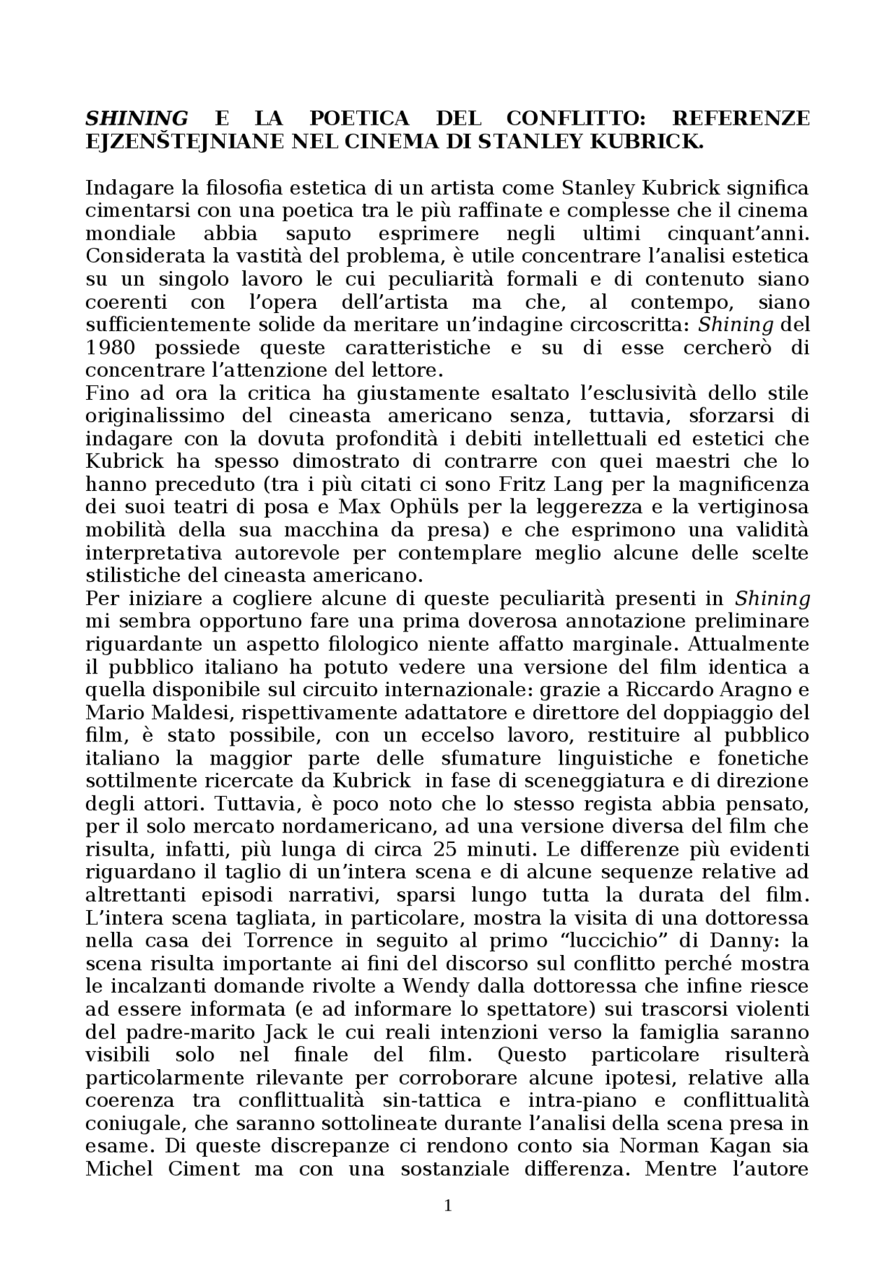 Ejzenstejn E Shining Docsity