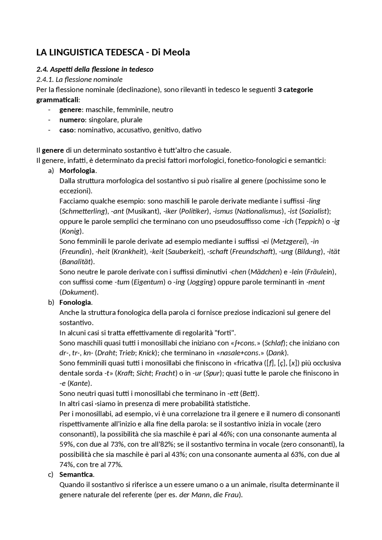 La Linguistica Tedesca 24 Docsity