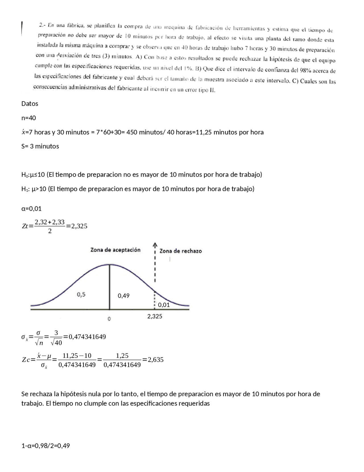 Pruebas De Hipótesis Para Una Y Dos Muestras Docsity