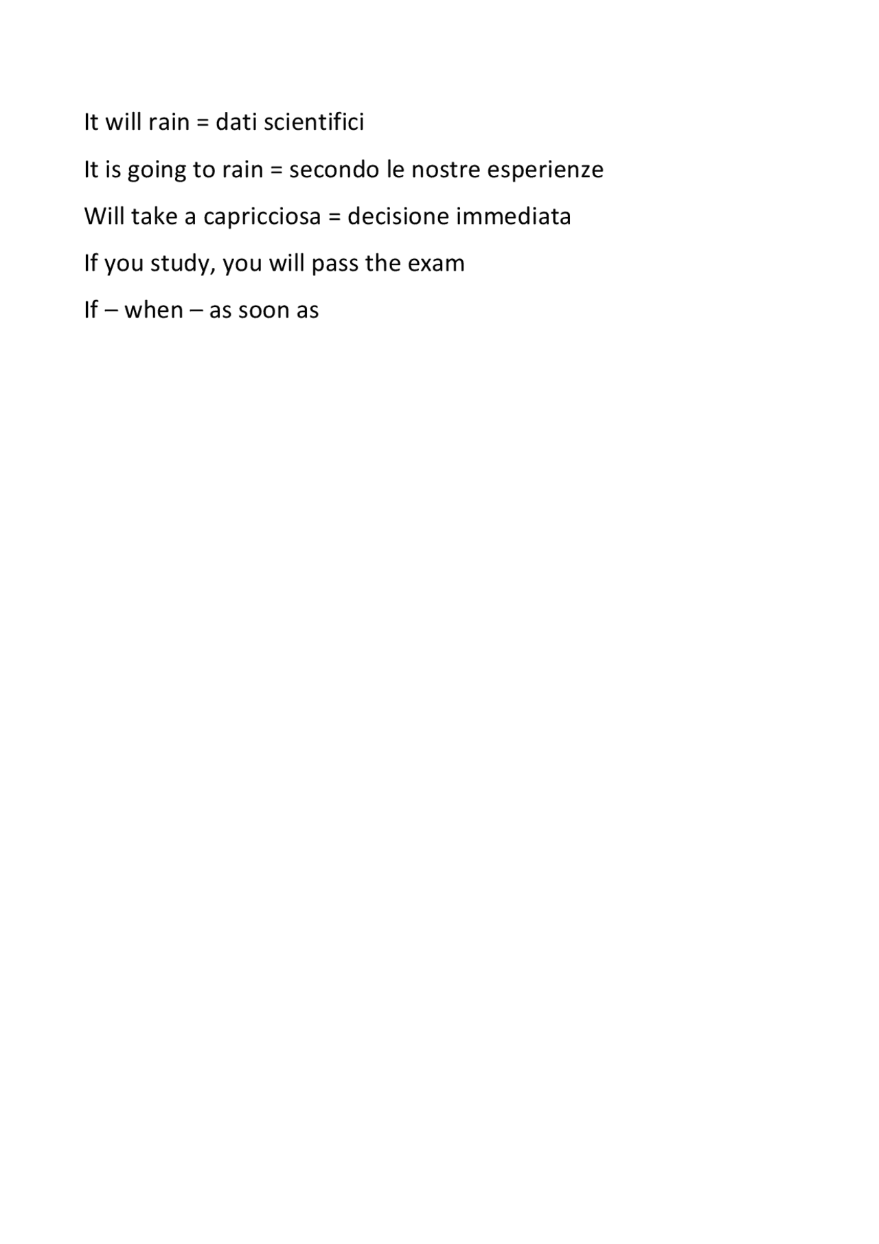 WILL IN INGLESE SPIEGAZIONE Docsity