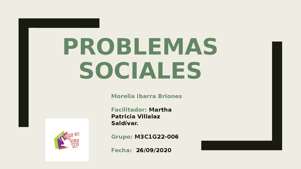 Actividad 6 Problemas sociales Módulo 3 | Diapositivas de Humanidades y ...