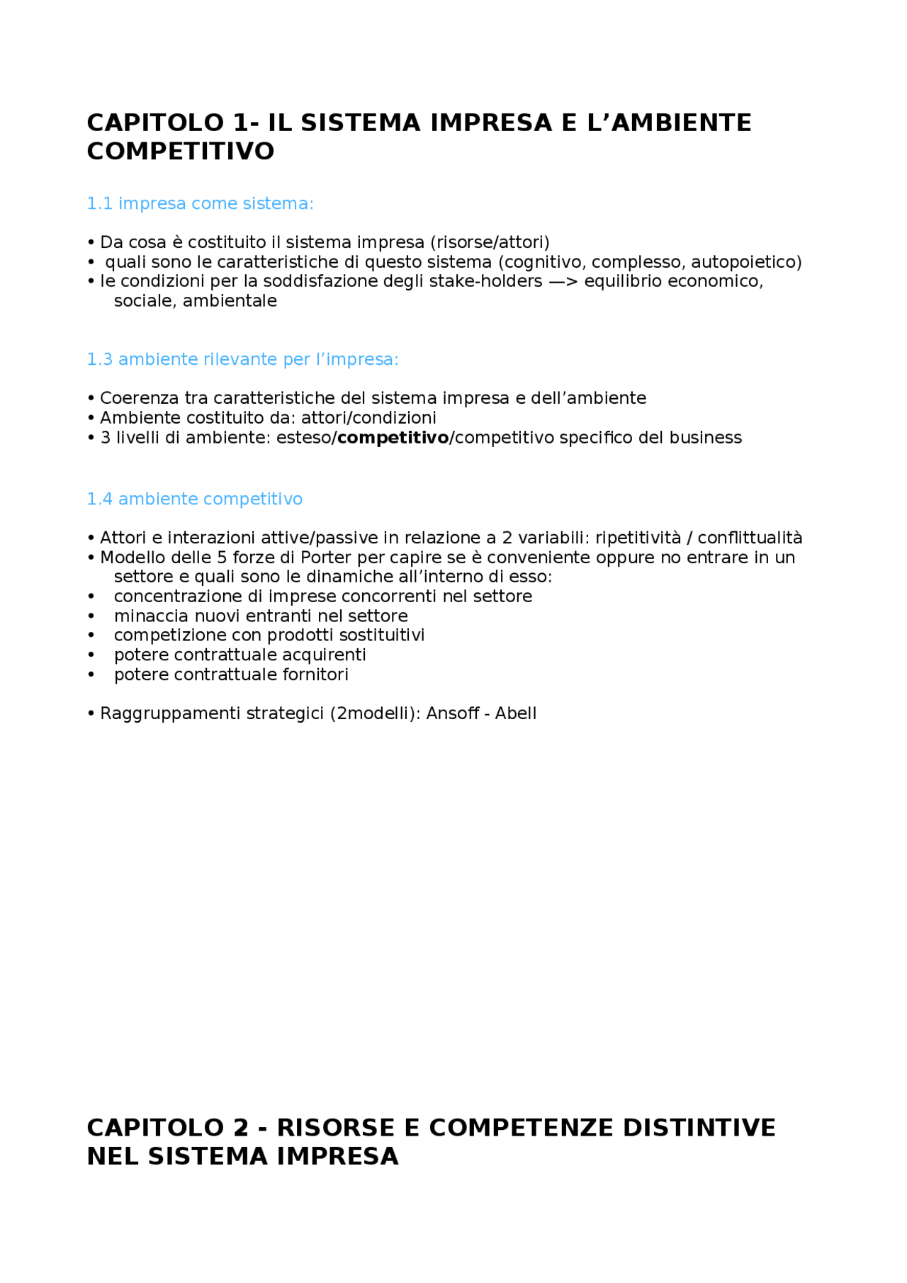 Market Driven Management Domande Esame Sintesi Prof S Torrisi
