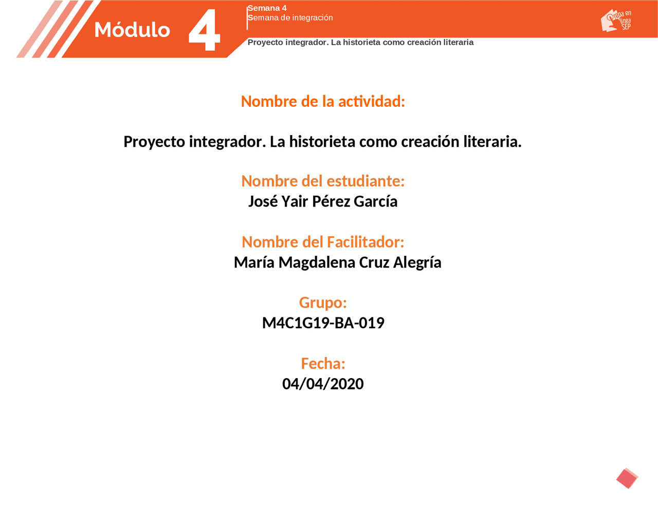 Proyecto Integrador 12 Apuntes De Matemáticas Docsity