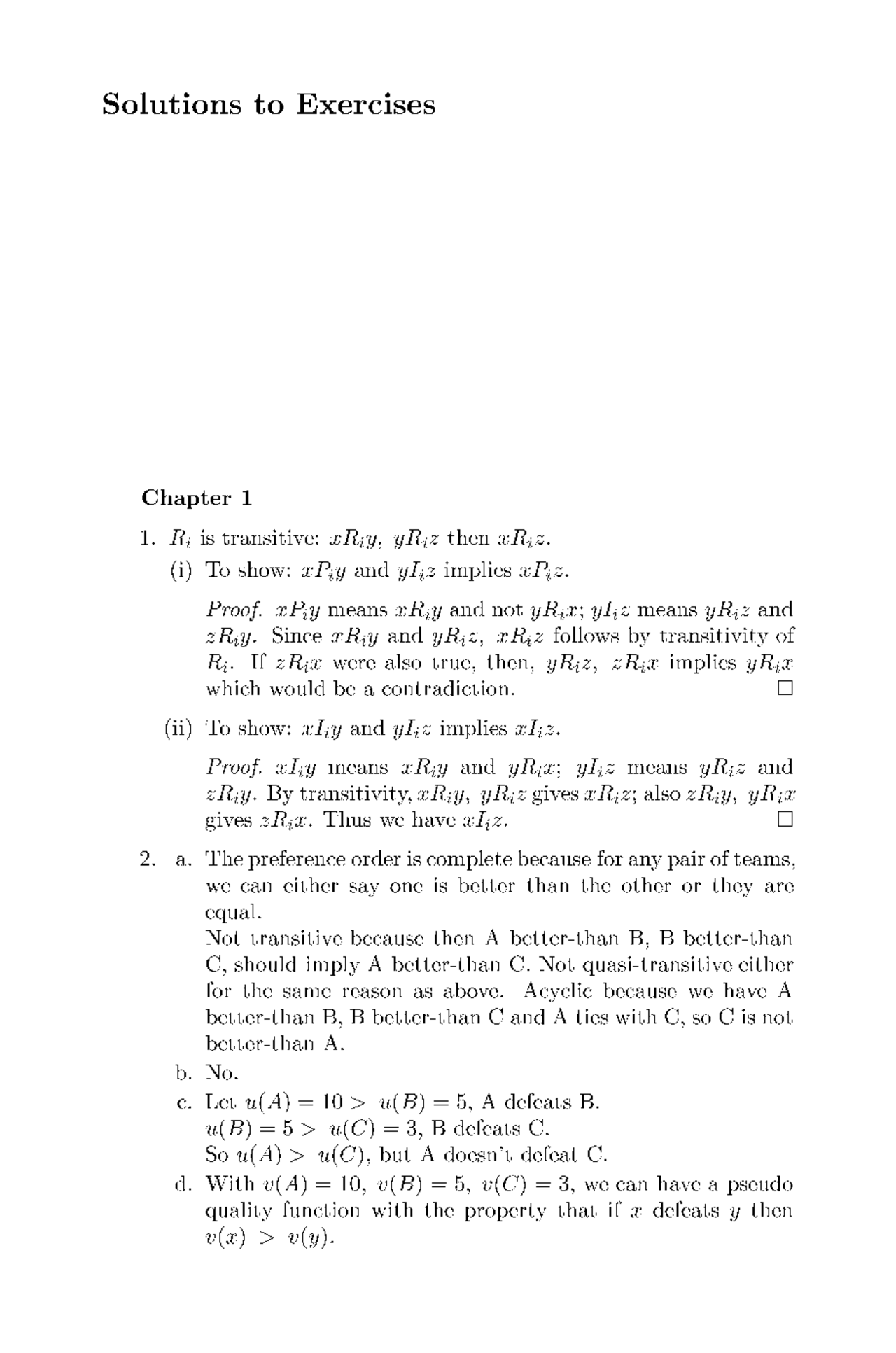 2006 Bookmatter Welfare Economics And Social Choice Exercises Matlab