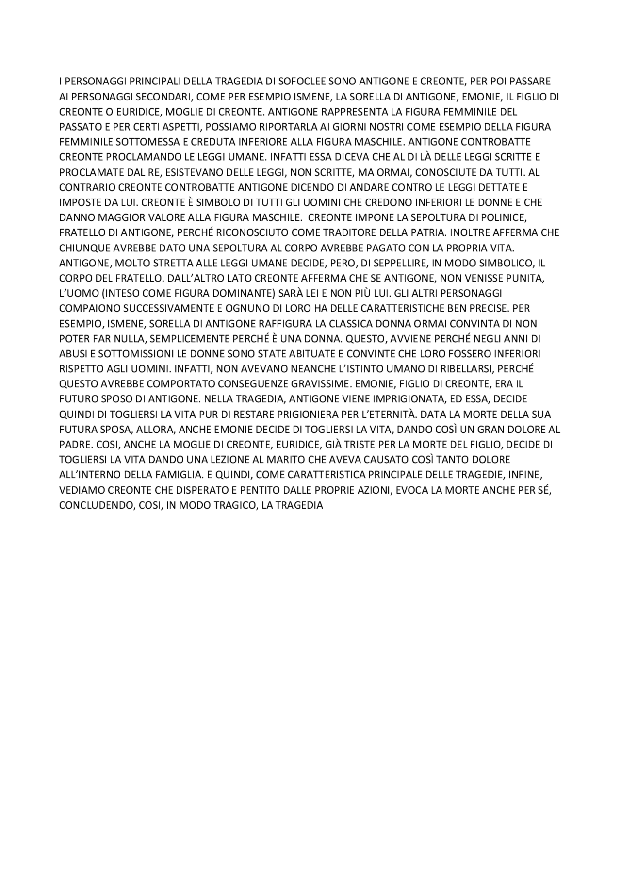 I Personaggi Di Antigone Docsity