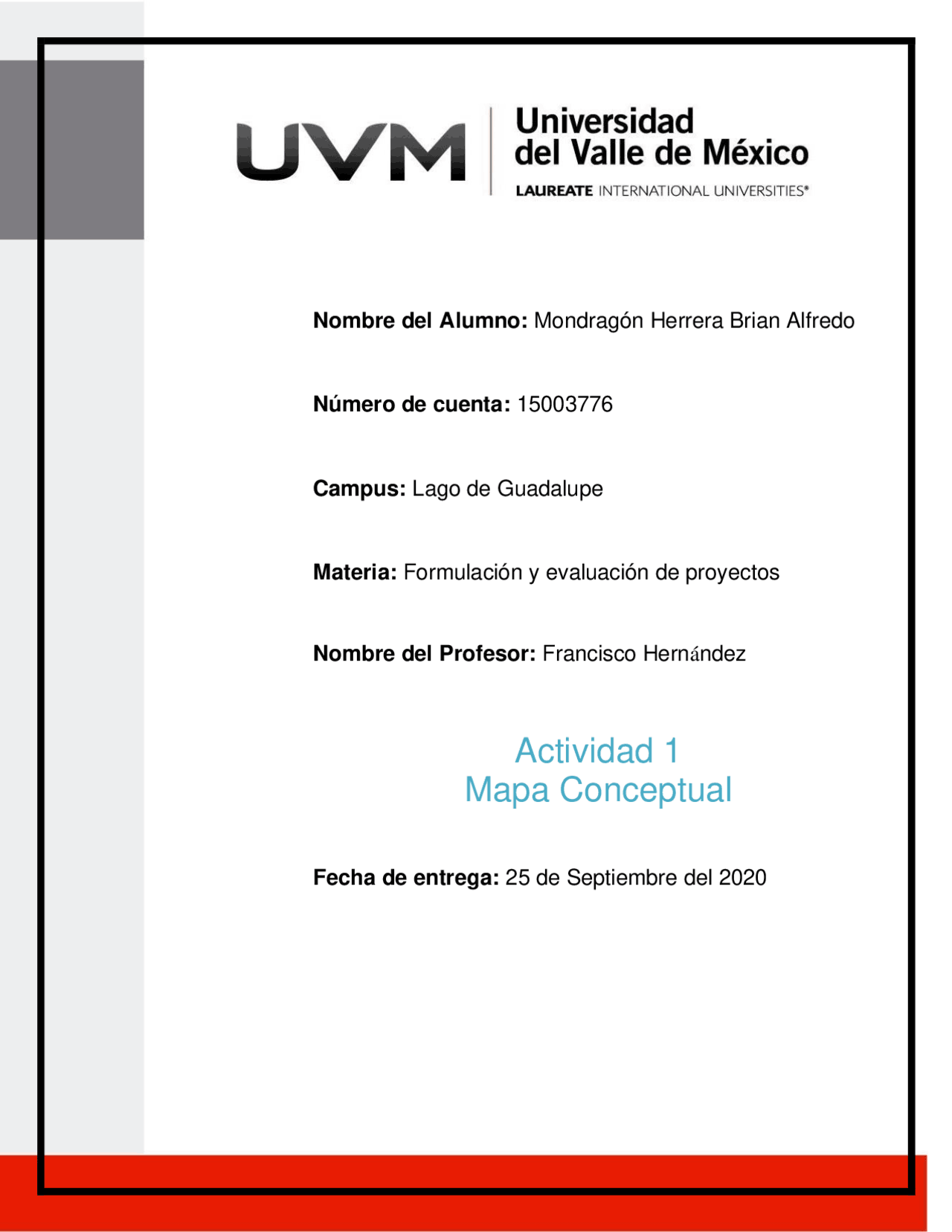 Actividad 1 Formulación Y Evaluación De Proyectos Docsity