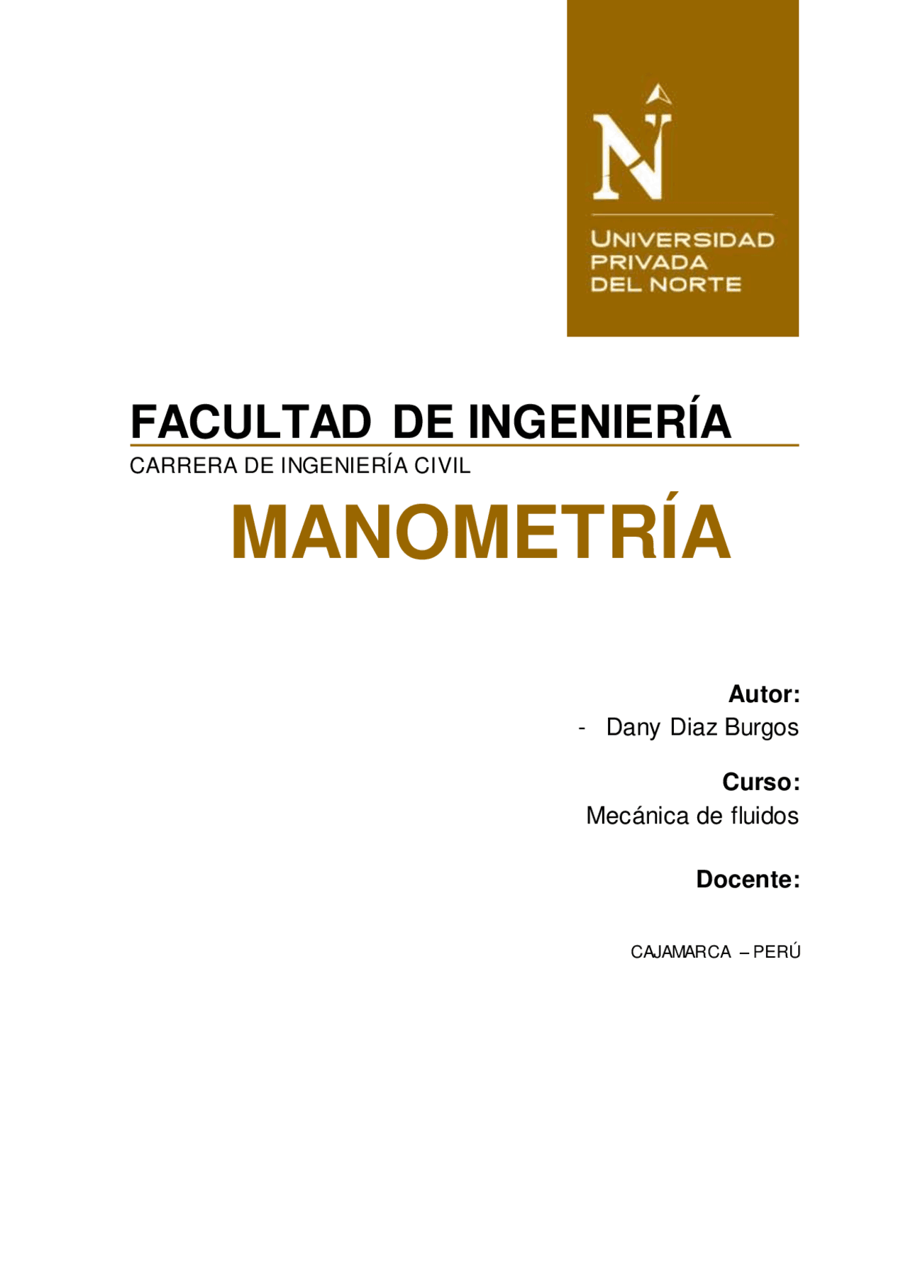 Manometria principios y uso - Docsity