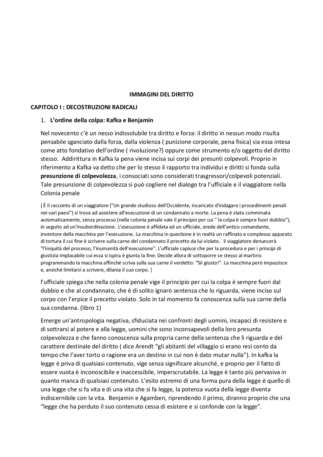 Riassunto Immagini Del Diritto Docsity