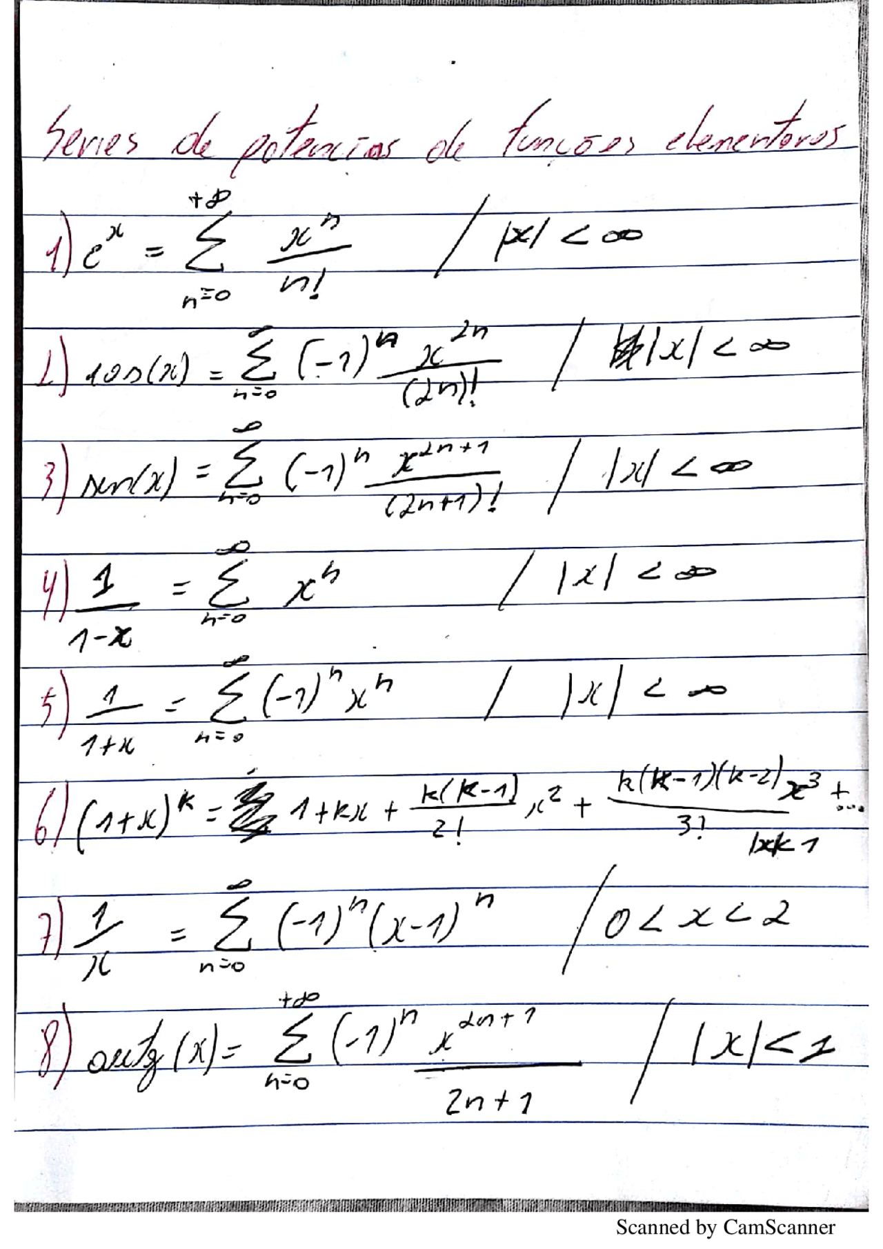 Resumo De Sequências E Séries Cálculo Diferencial E Integral Docsity
