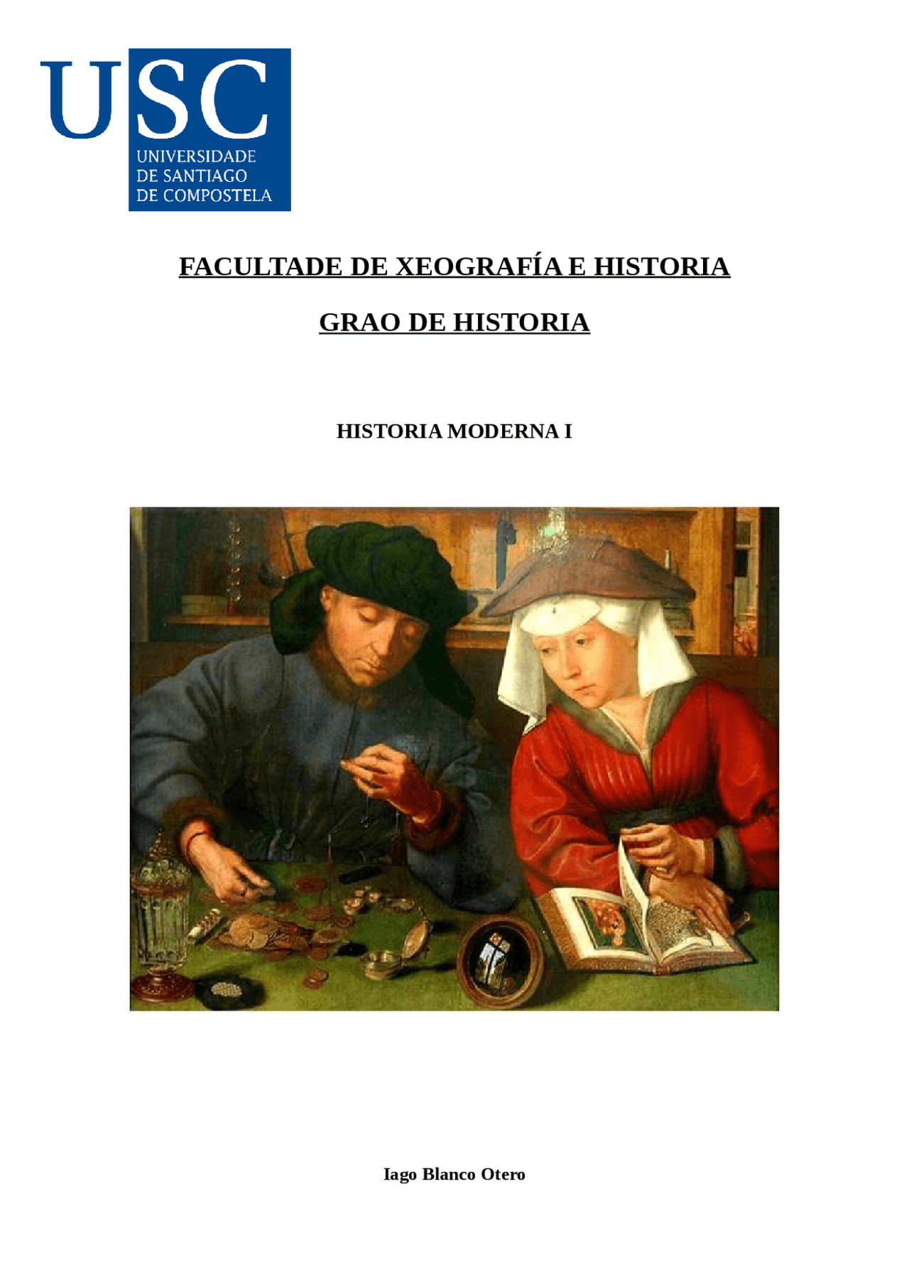 Historia Moderna I Usc Docsity