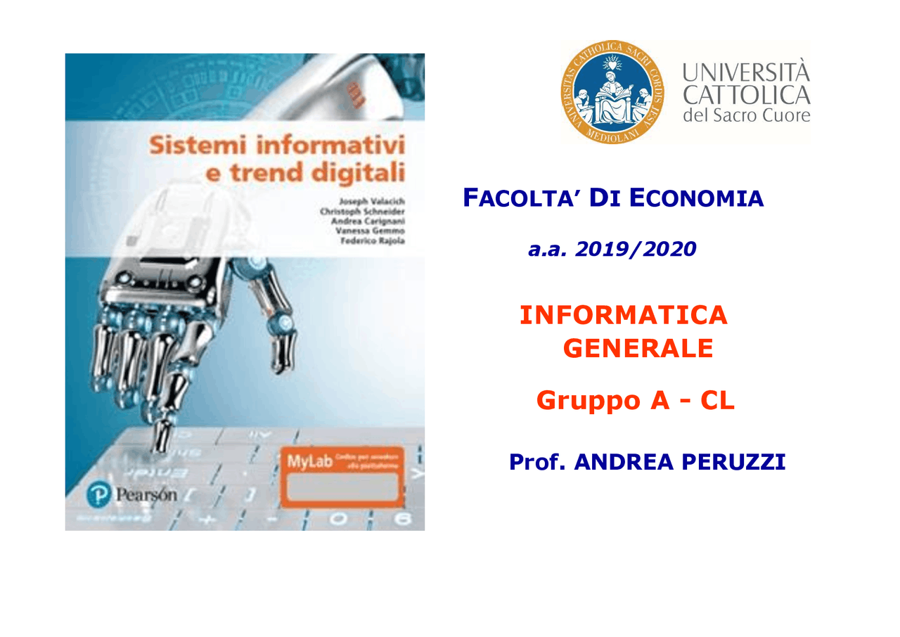 Informatica Generale Docsity