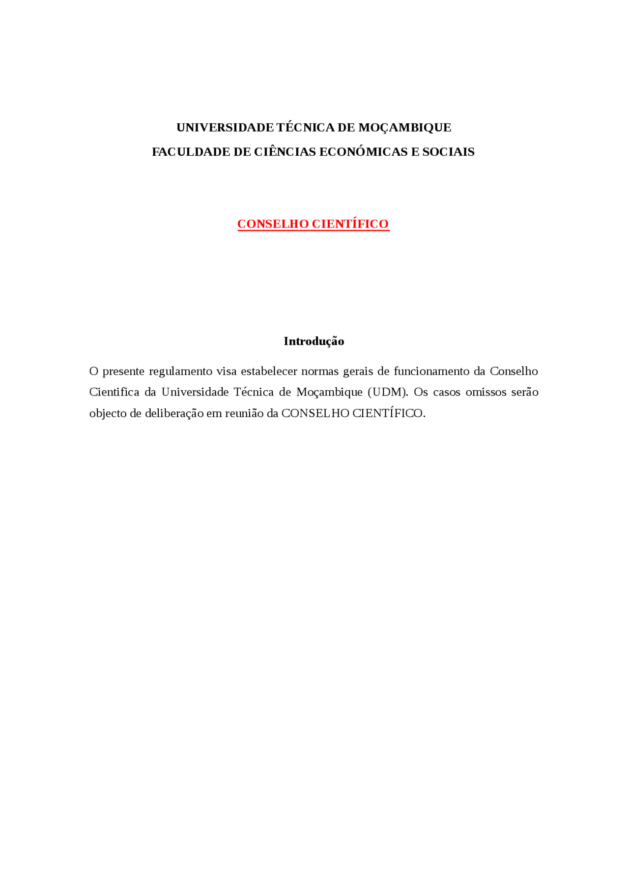 Regulamento Interno Docsity