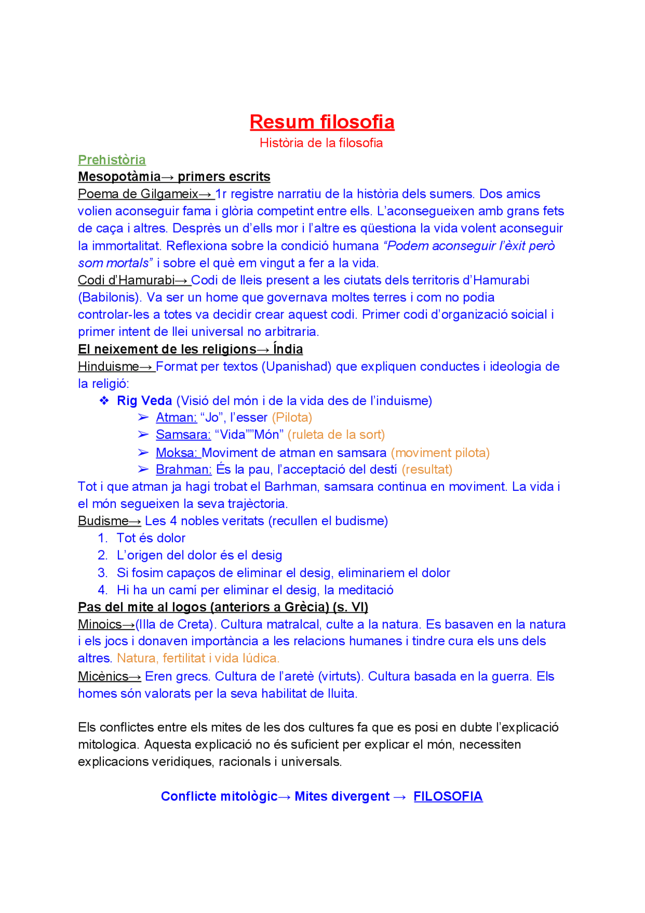Història De La Filosofia Docsity