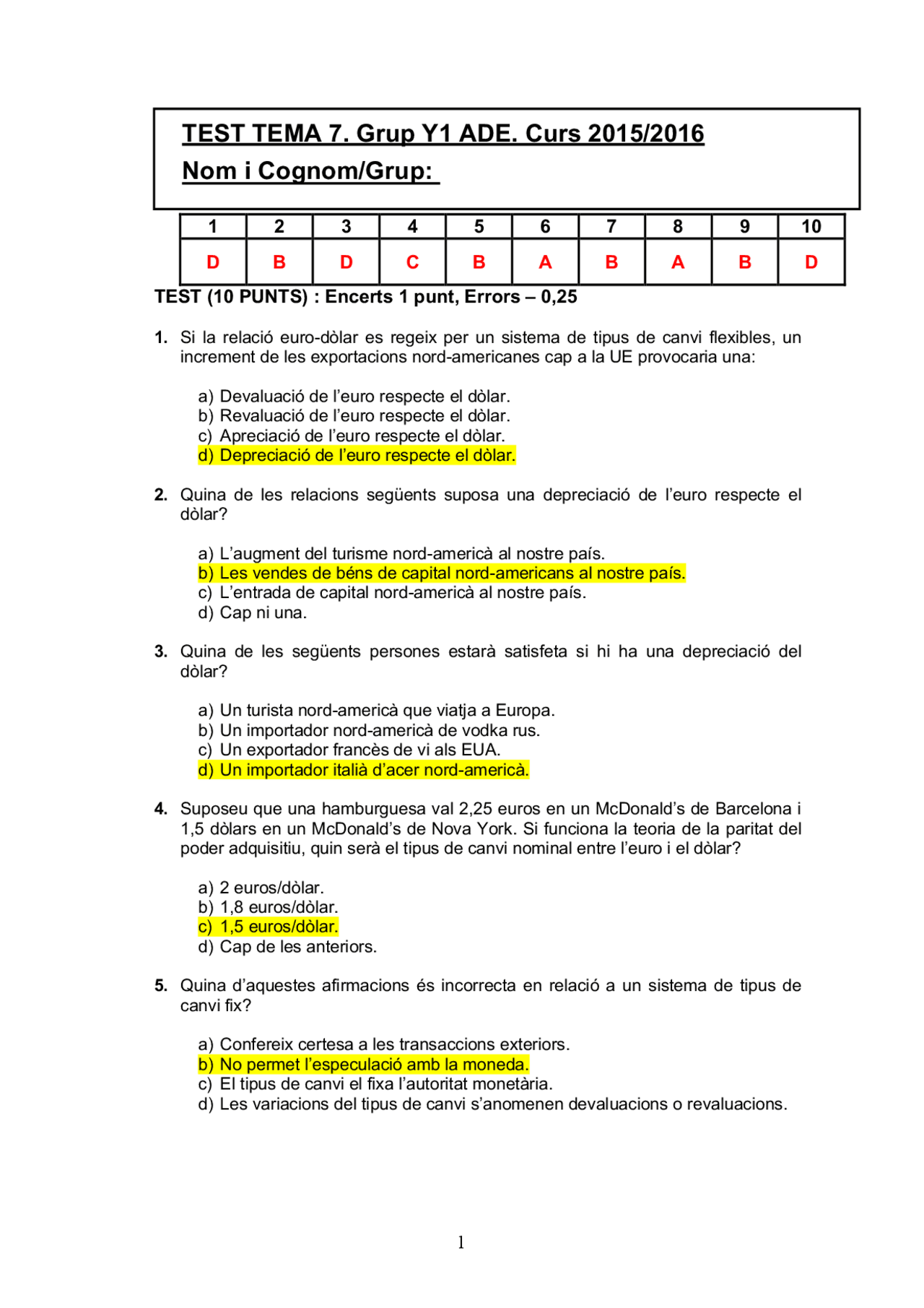 Examen Intro Economñia Docsity