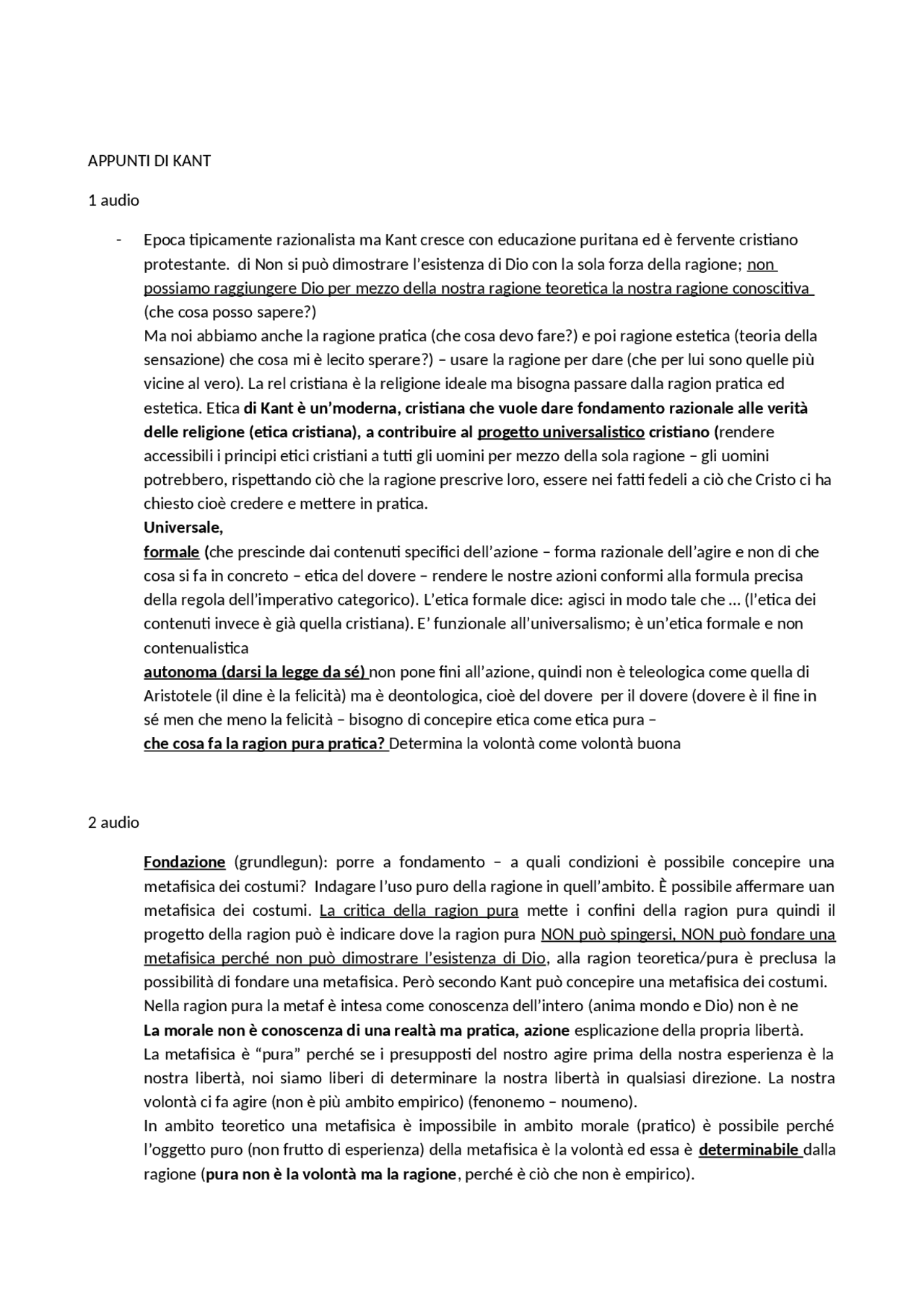 Metafisica Dei Costumi Appunti Di Etica Docsity