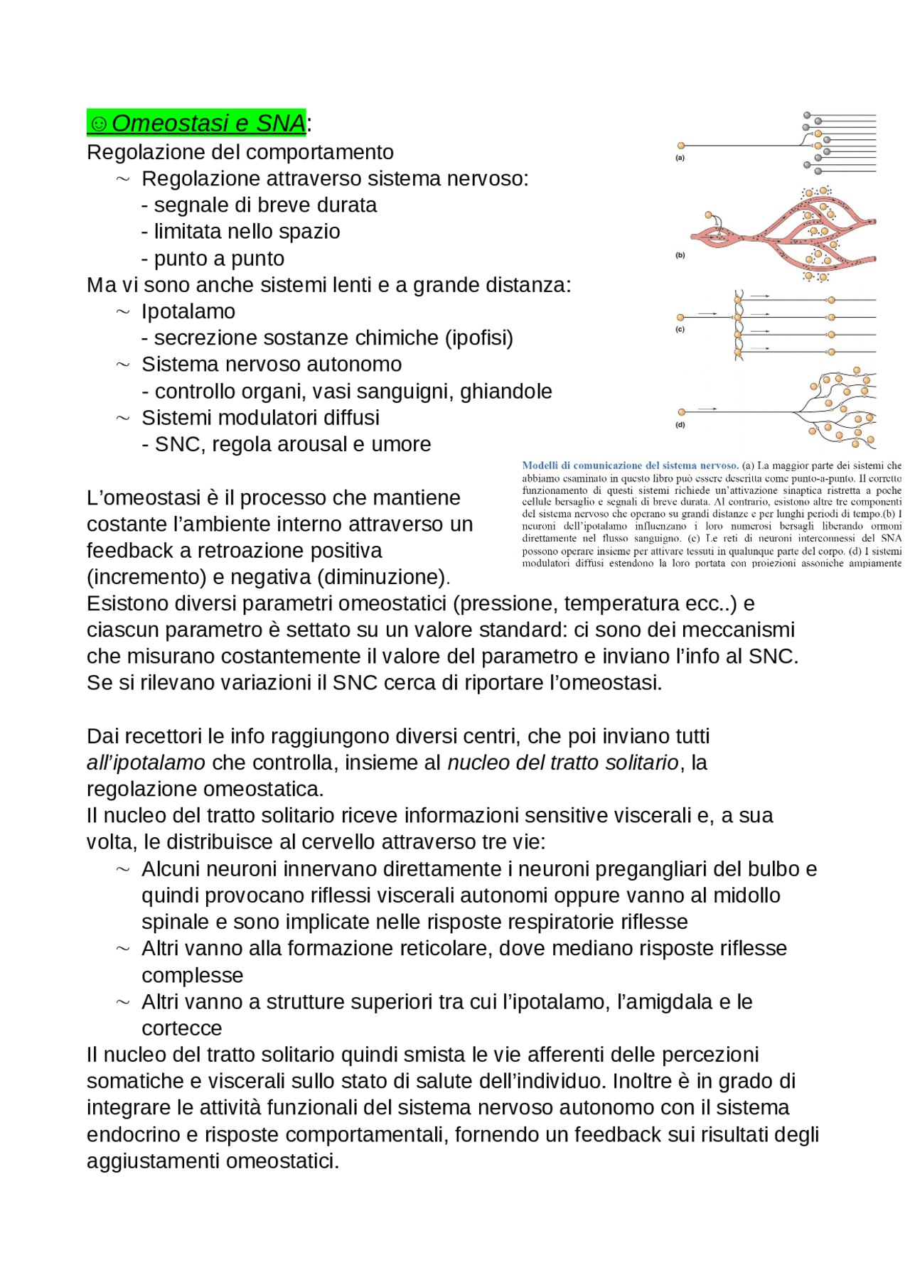 Riassunto N12 Di Neuroscienze Che Integra Libro Di Testo Slide Del