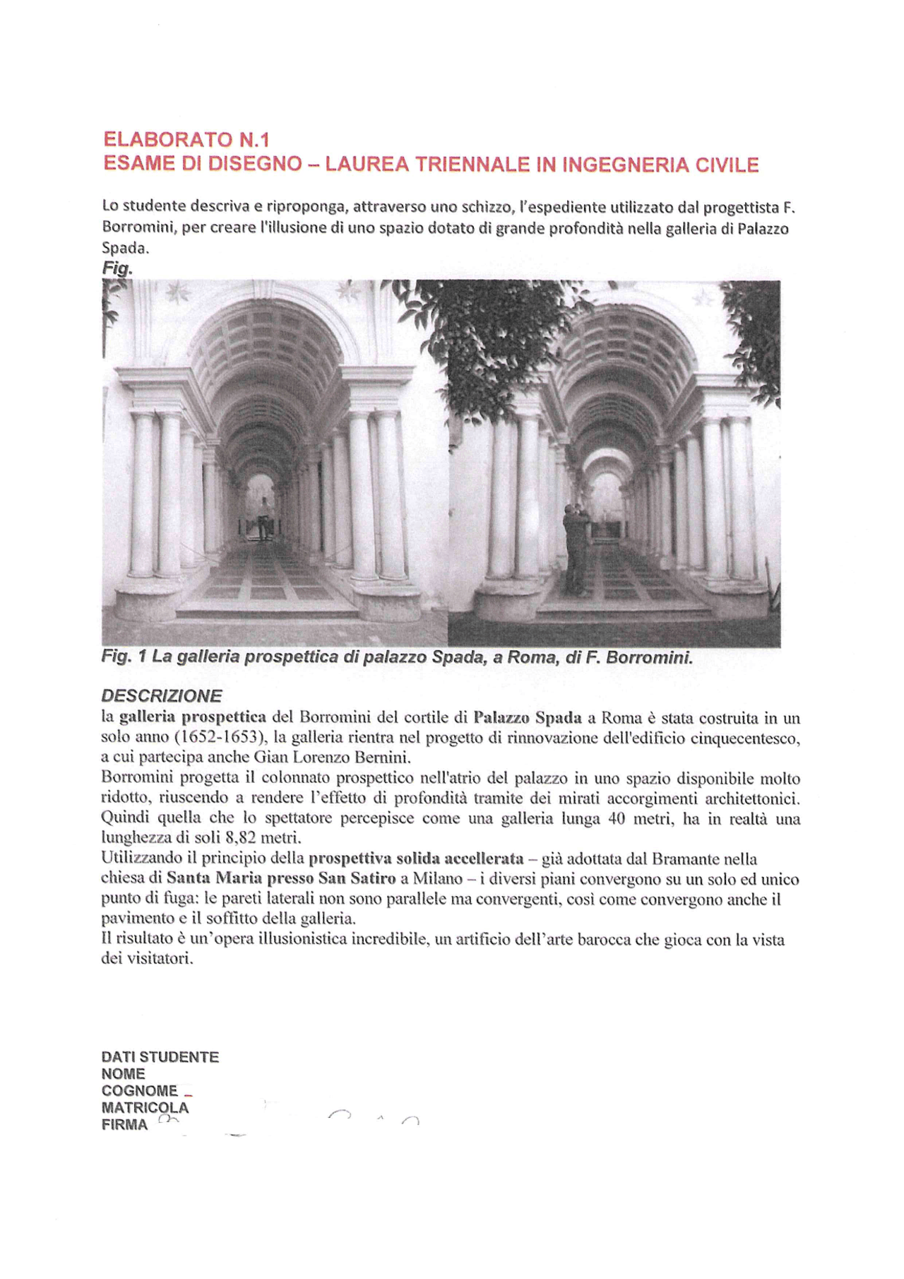 Elaborato N1 Laurea Triennale In Ingegneria Civile Universita