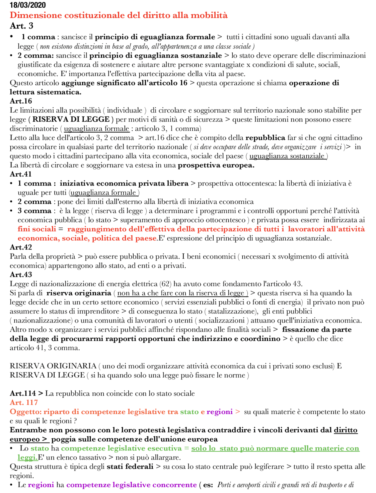 Appunti Diritto Dei Trasporti Docsity