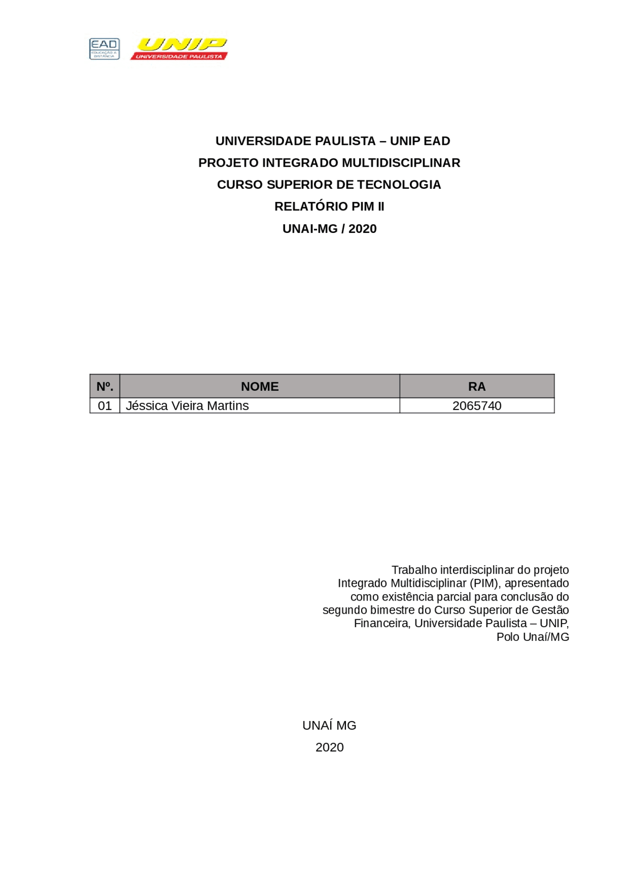 Pim Ii GestÃo Financeira Docsity