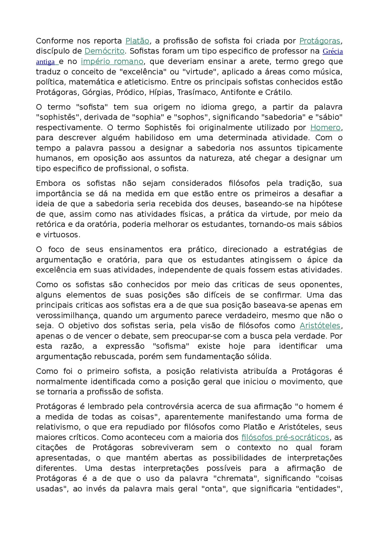Sofistas 1 serie ensino medio filosofia - Docsity