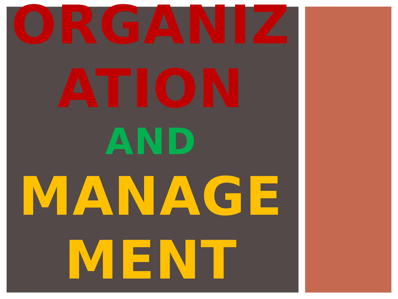 Organization And Management Powerpoint Docsity
