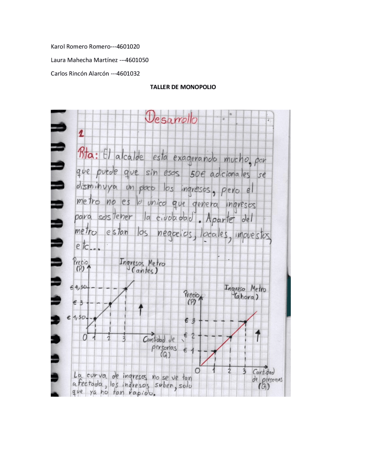 Ejercicios de economia - Docsity