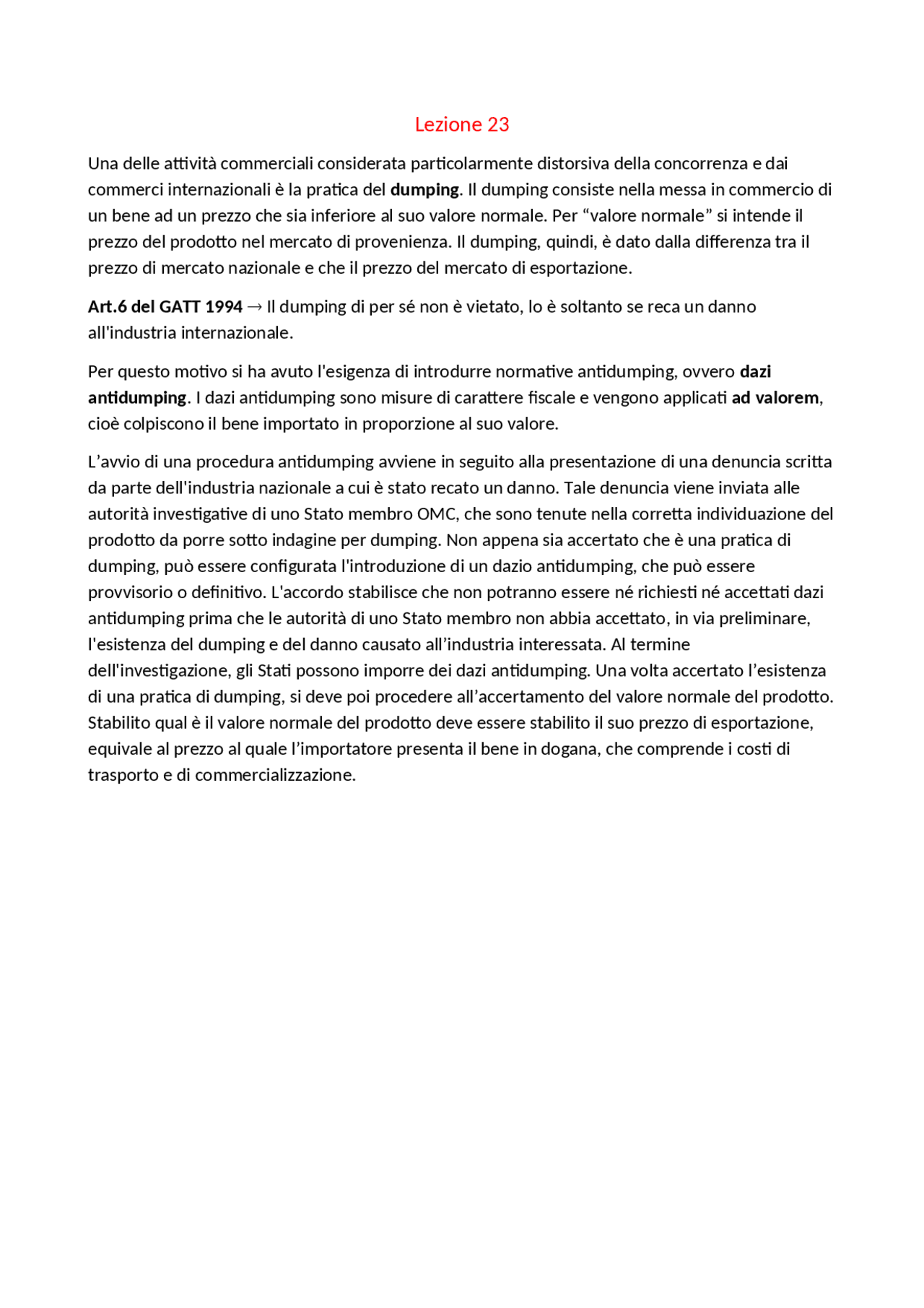 Diritto Internazionale Docsity