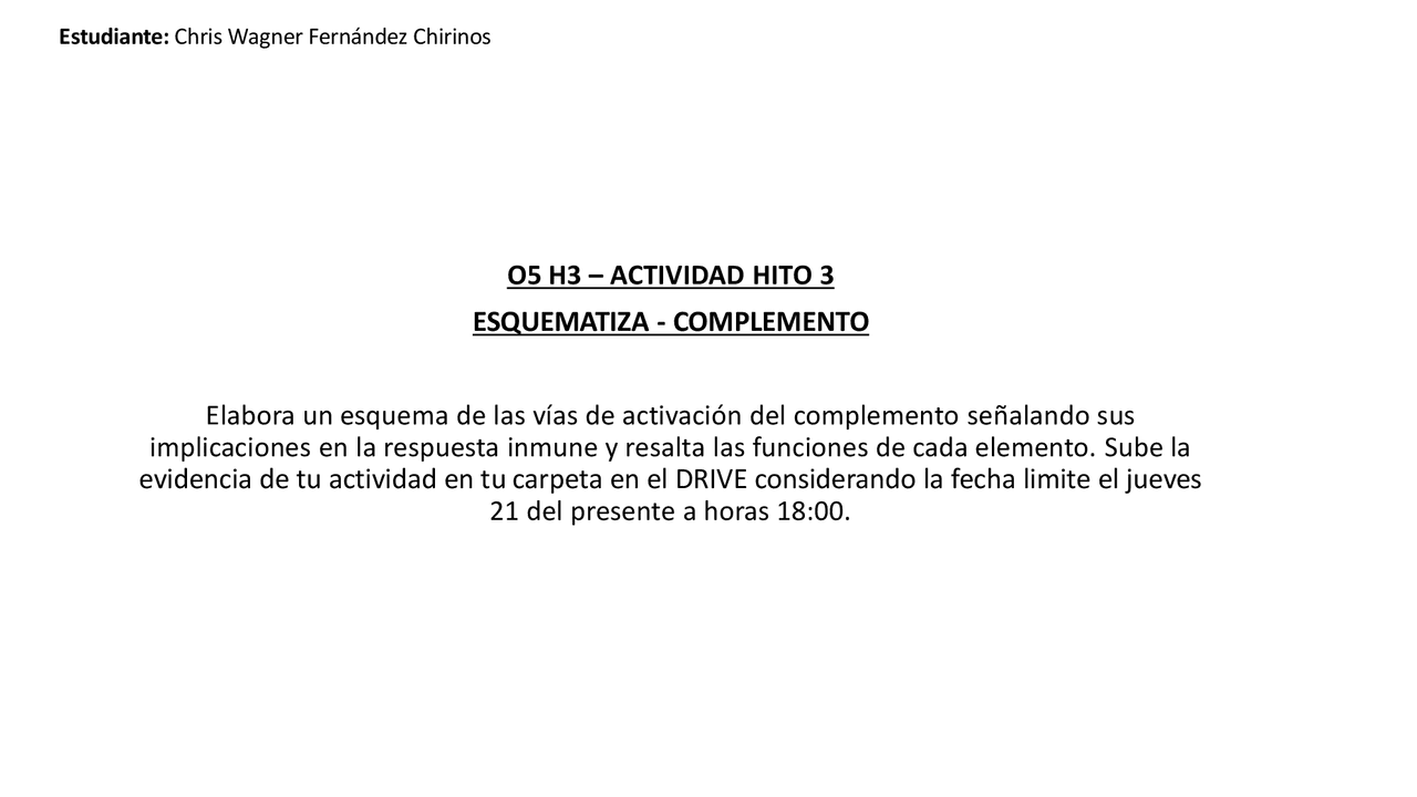 Sistema de complemento - Docsity