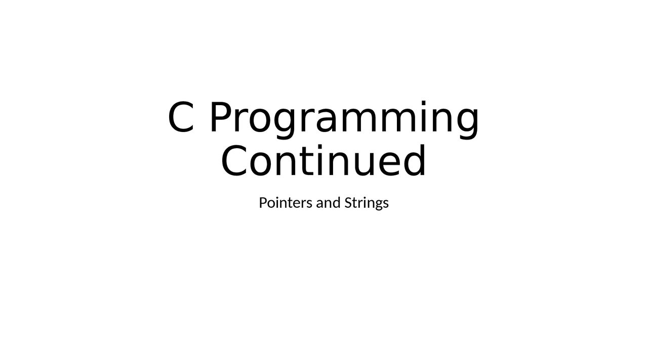 Strings In Programming Docsity