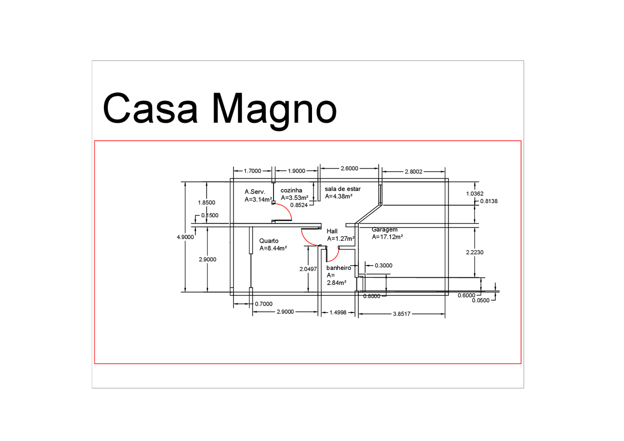 Desenho De Auto Cad Em Formato De Pdf Docsity