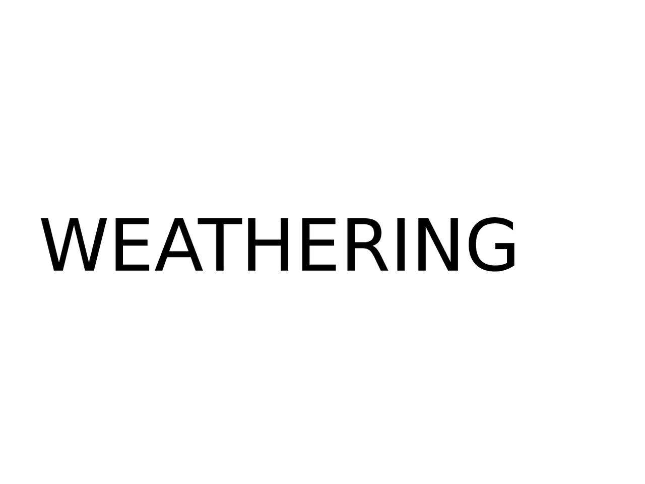 Earth Science About Weathering Docsity