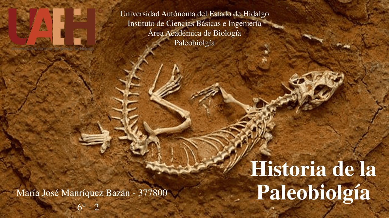 Historia de la Paleobiología - Docsity
