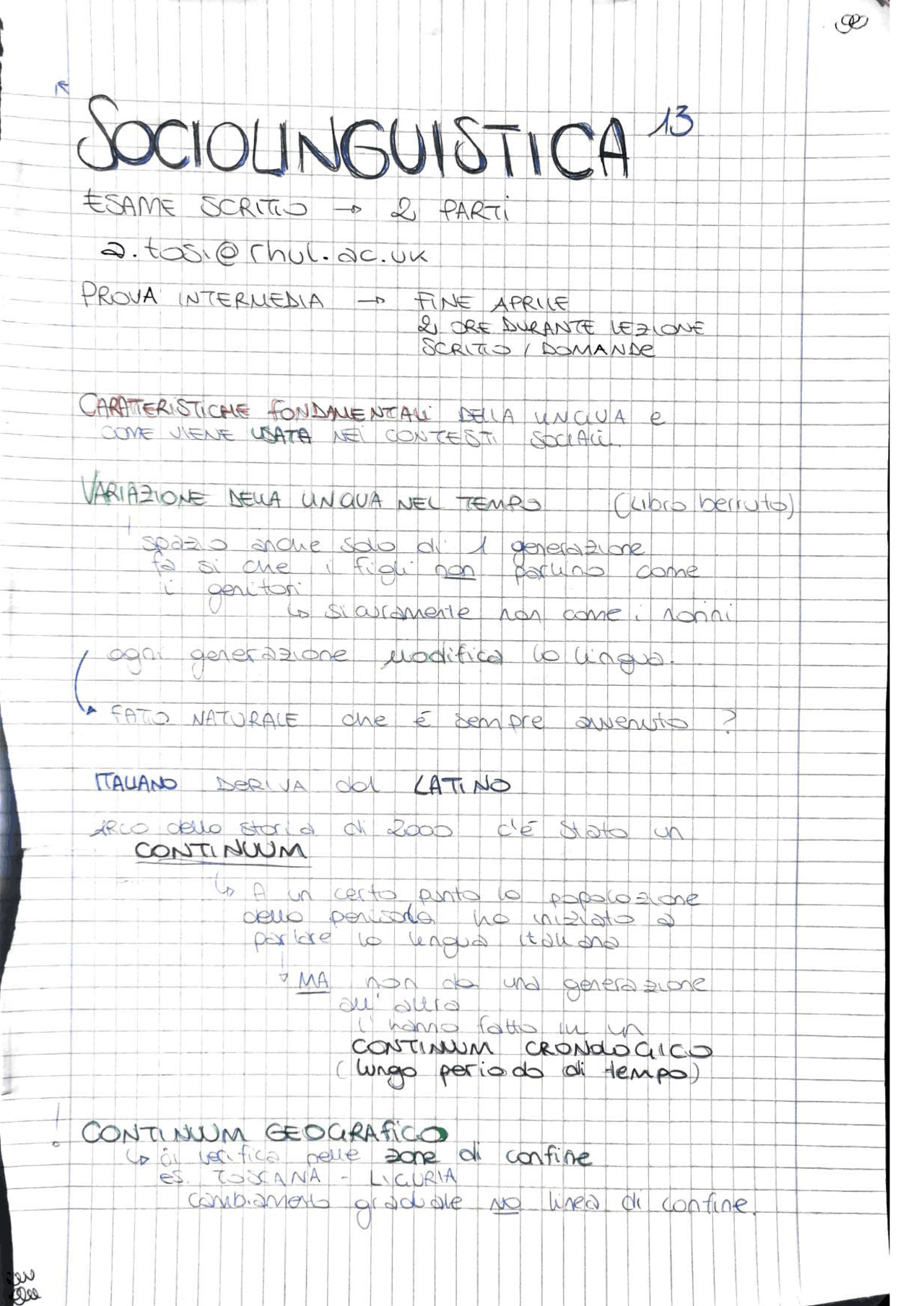 Sociolinguistica Appunti E Schemi Docsity
