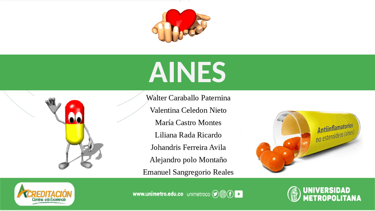 DIAPOSITIVAS DE LOS AINES - Docsity