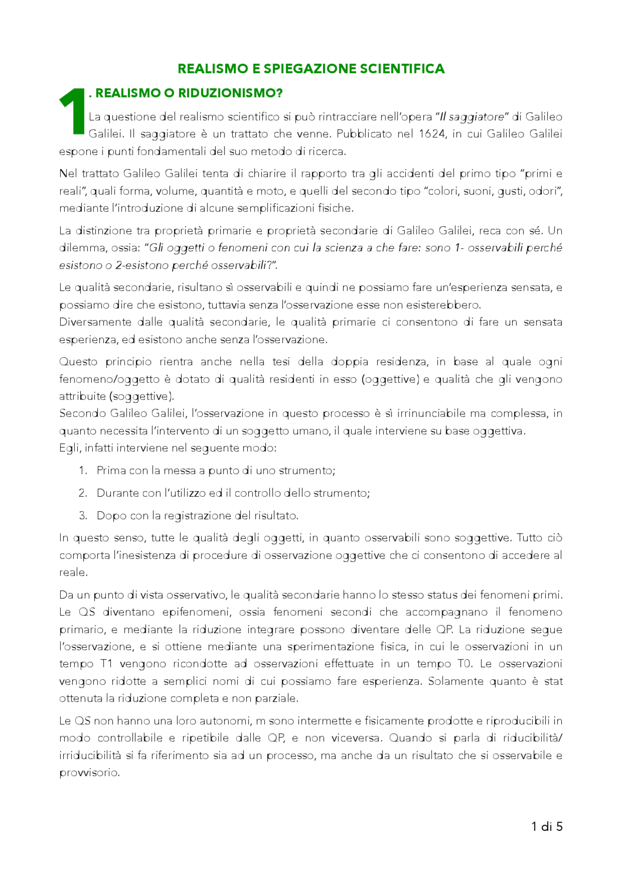 Tra la logica della scienza e la pratica della ricerca - Docsity