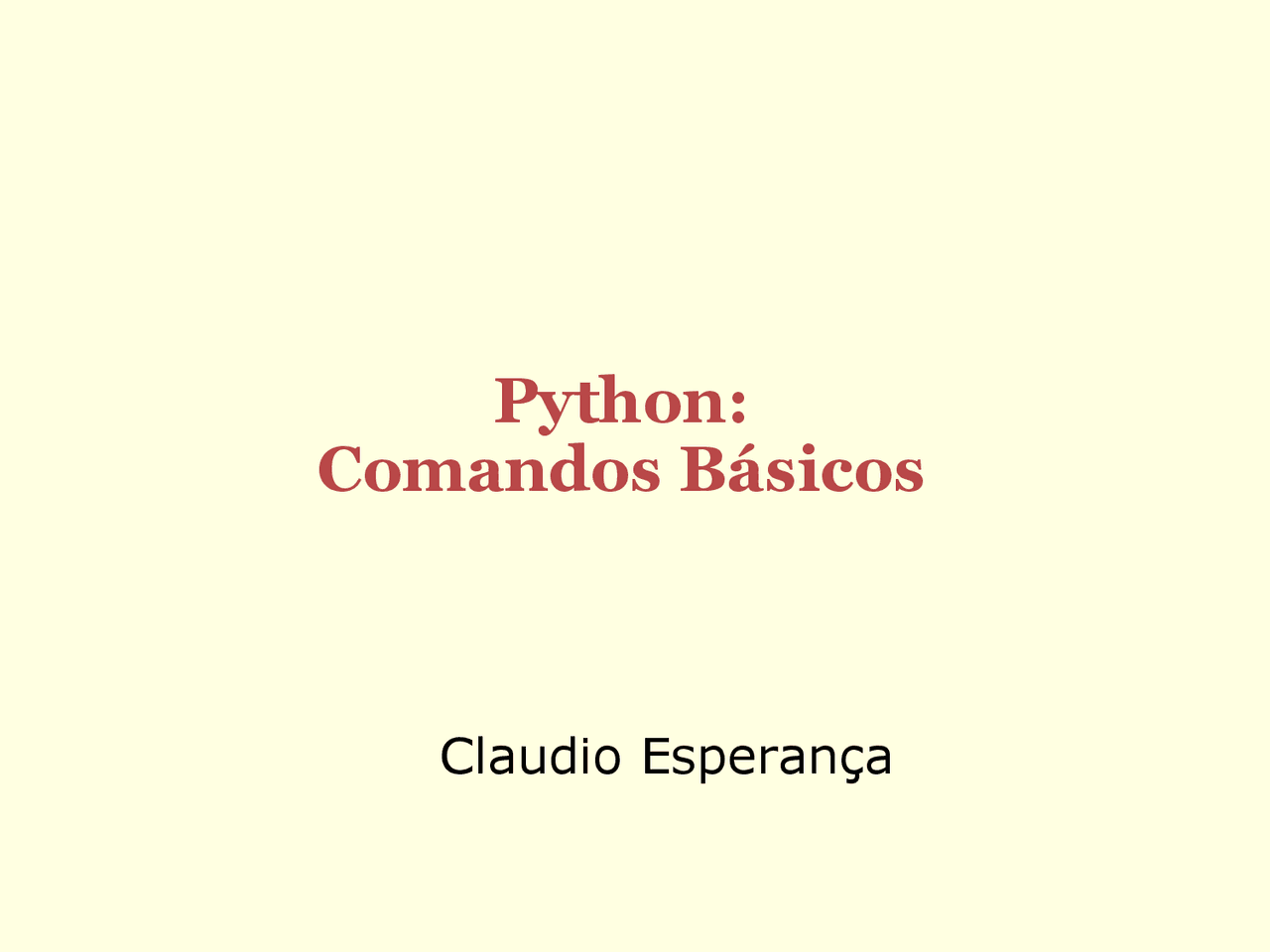 Comandos python de informática - Docsity