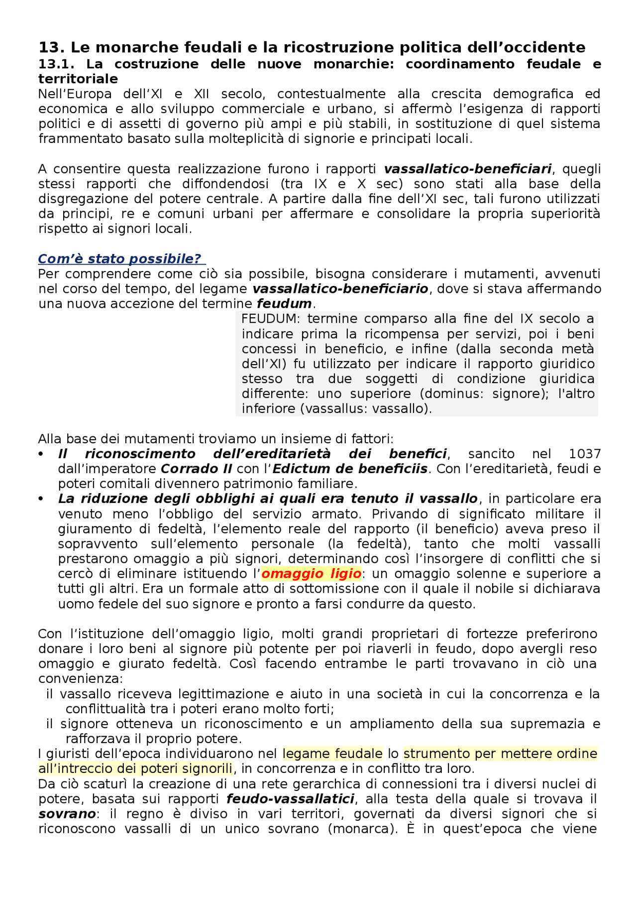 A Cortonesi Il Medioevo Profilo Di Un Millennio Docsity