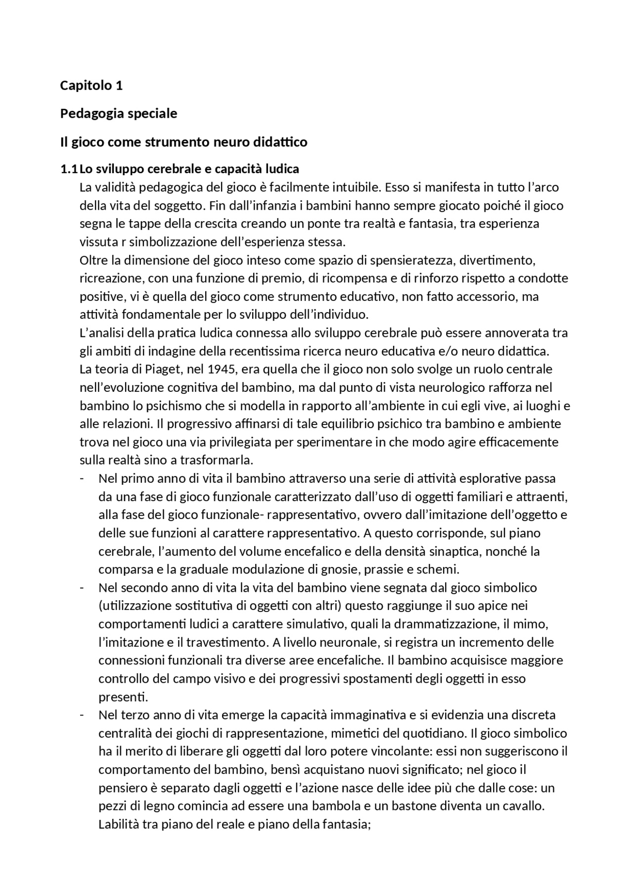 Dispense Pedagogia Speciale Docsity