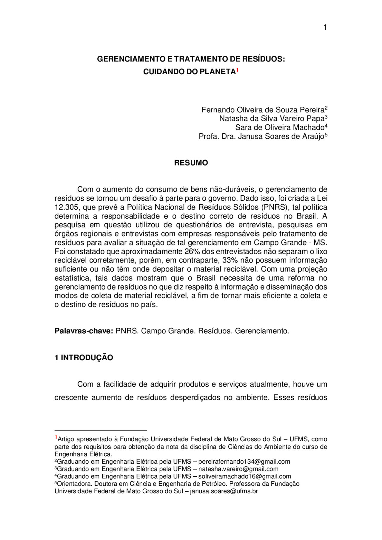 Gerenciamento De Resíduos Docsity