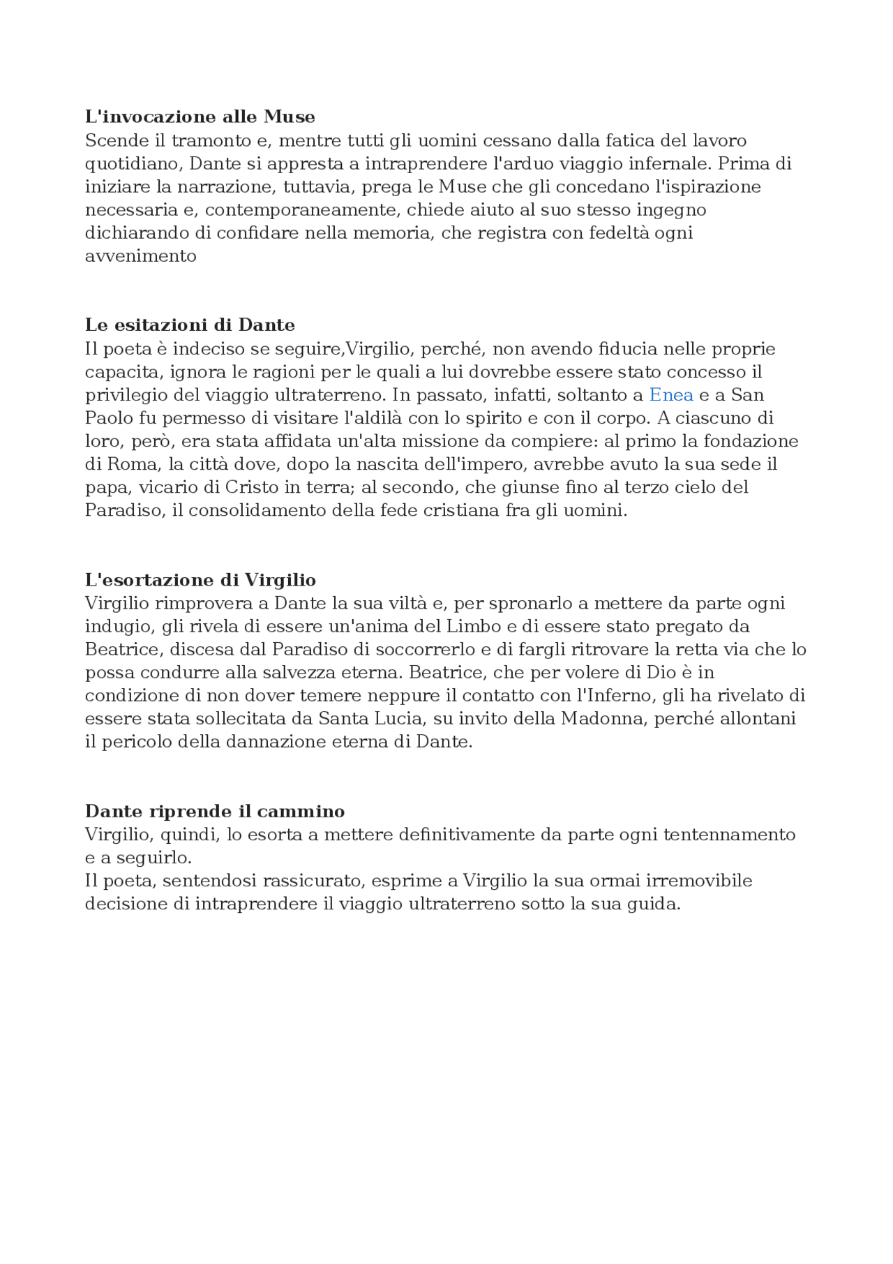 Inferno 2 Canto Divina Commedia Docsity