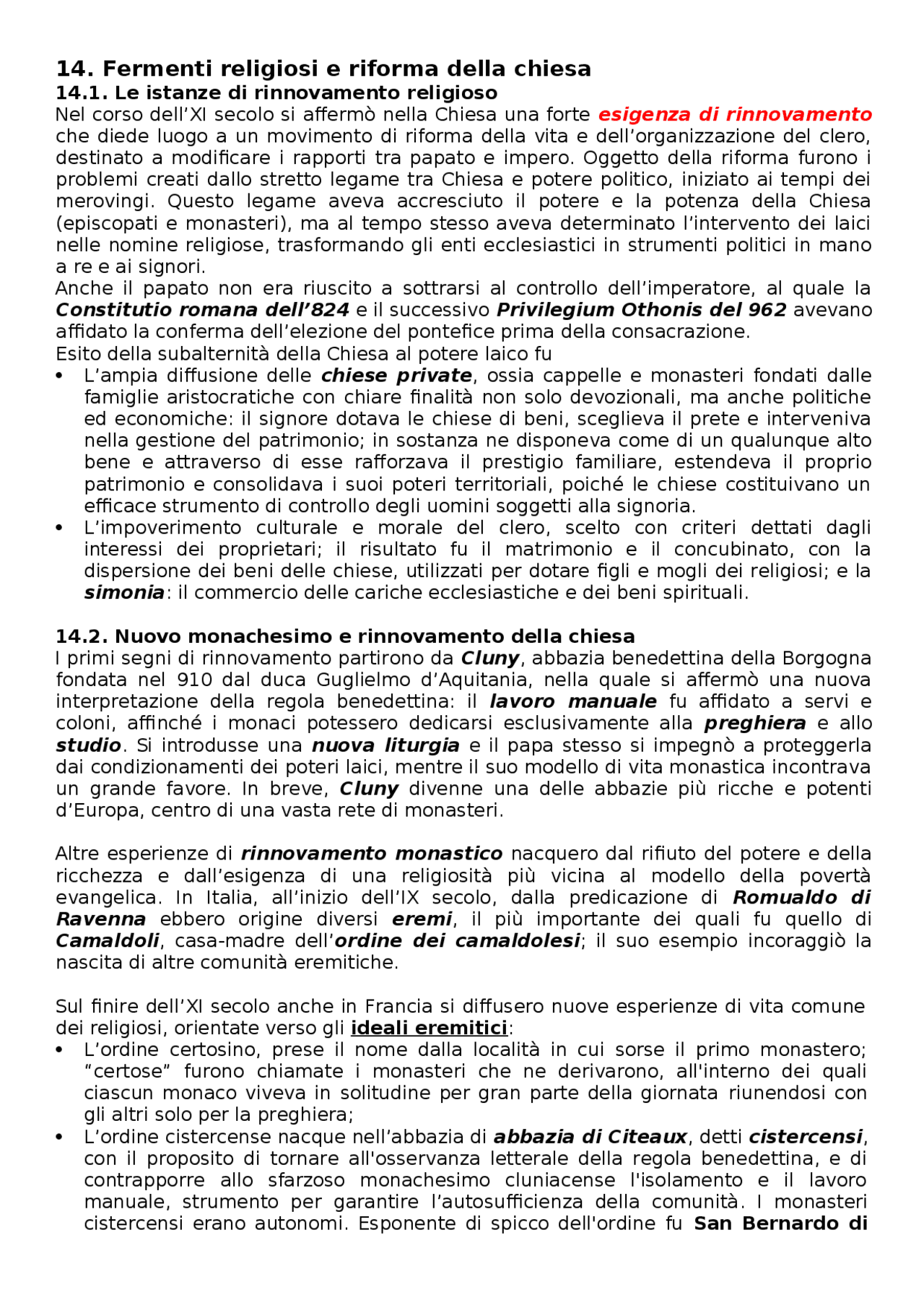A Cortonesi Il Medioevo Profilo Di Un Millennio Docsity